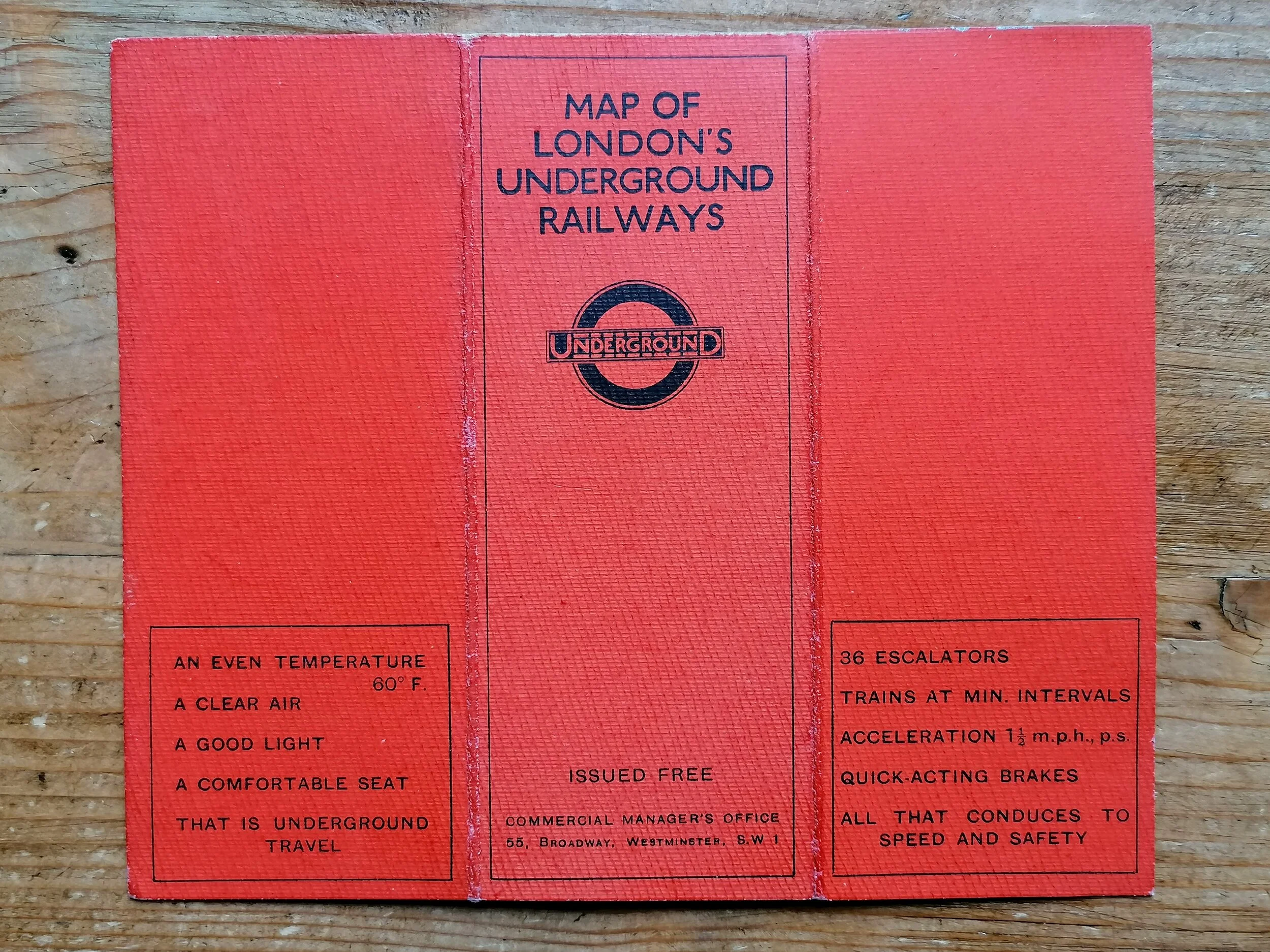 1925 London Underground Pocket Map - FH Stingemore (1st Edition ...