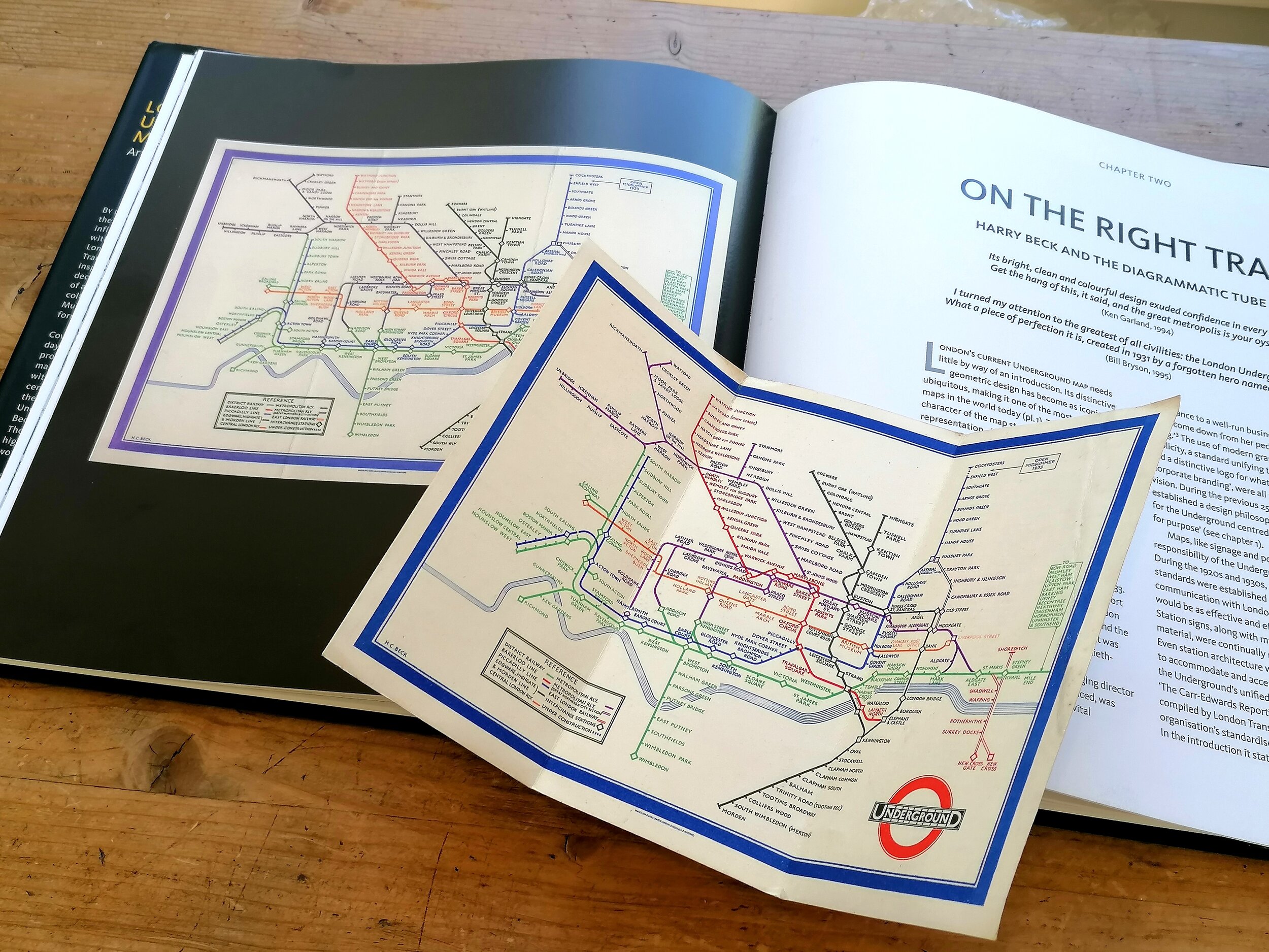 Beck's First Map - 1933 Map of London's Underground Railways - Trial ...