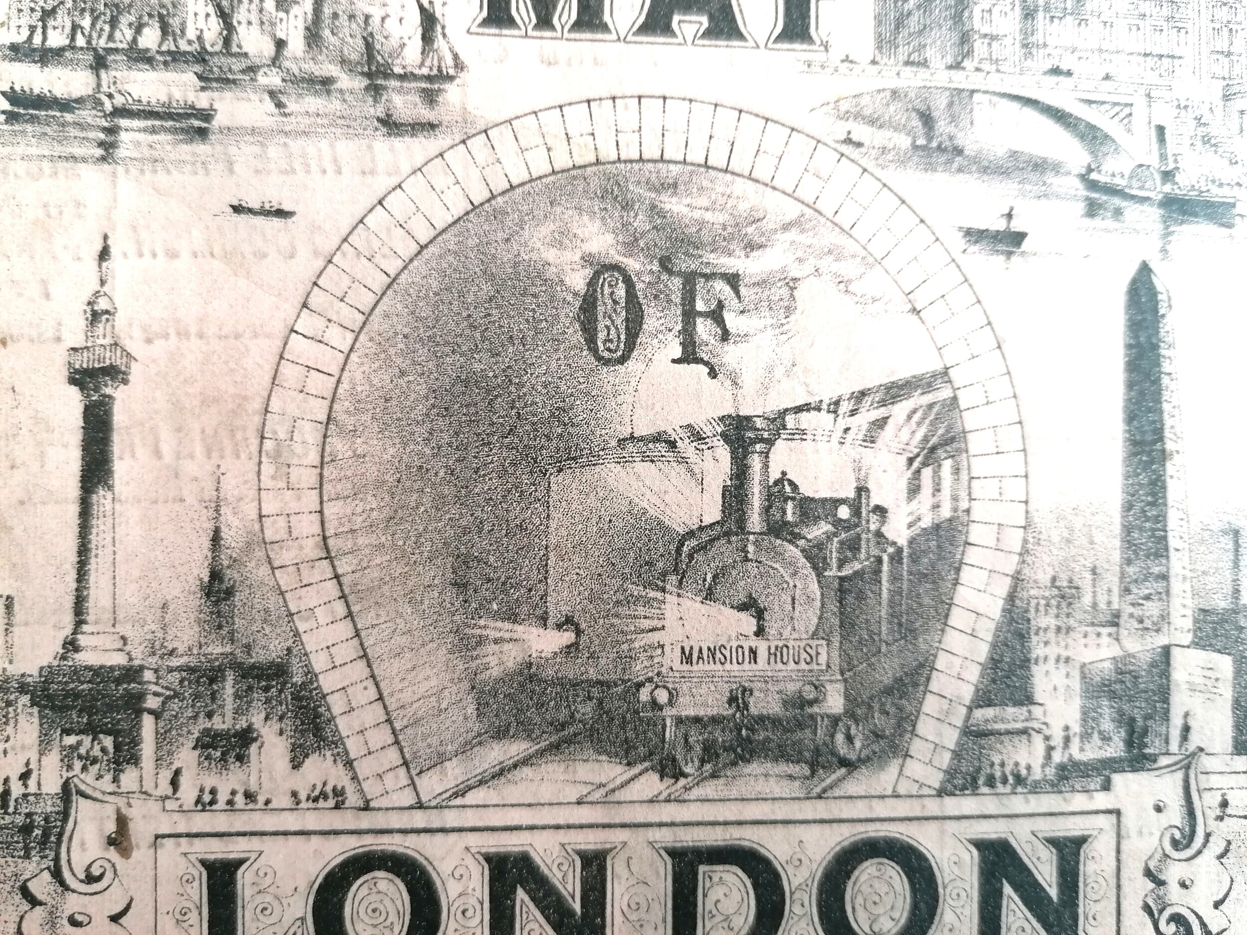 1879 The Improved District Railway Map of London - ICONIC Antiques ...