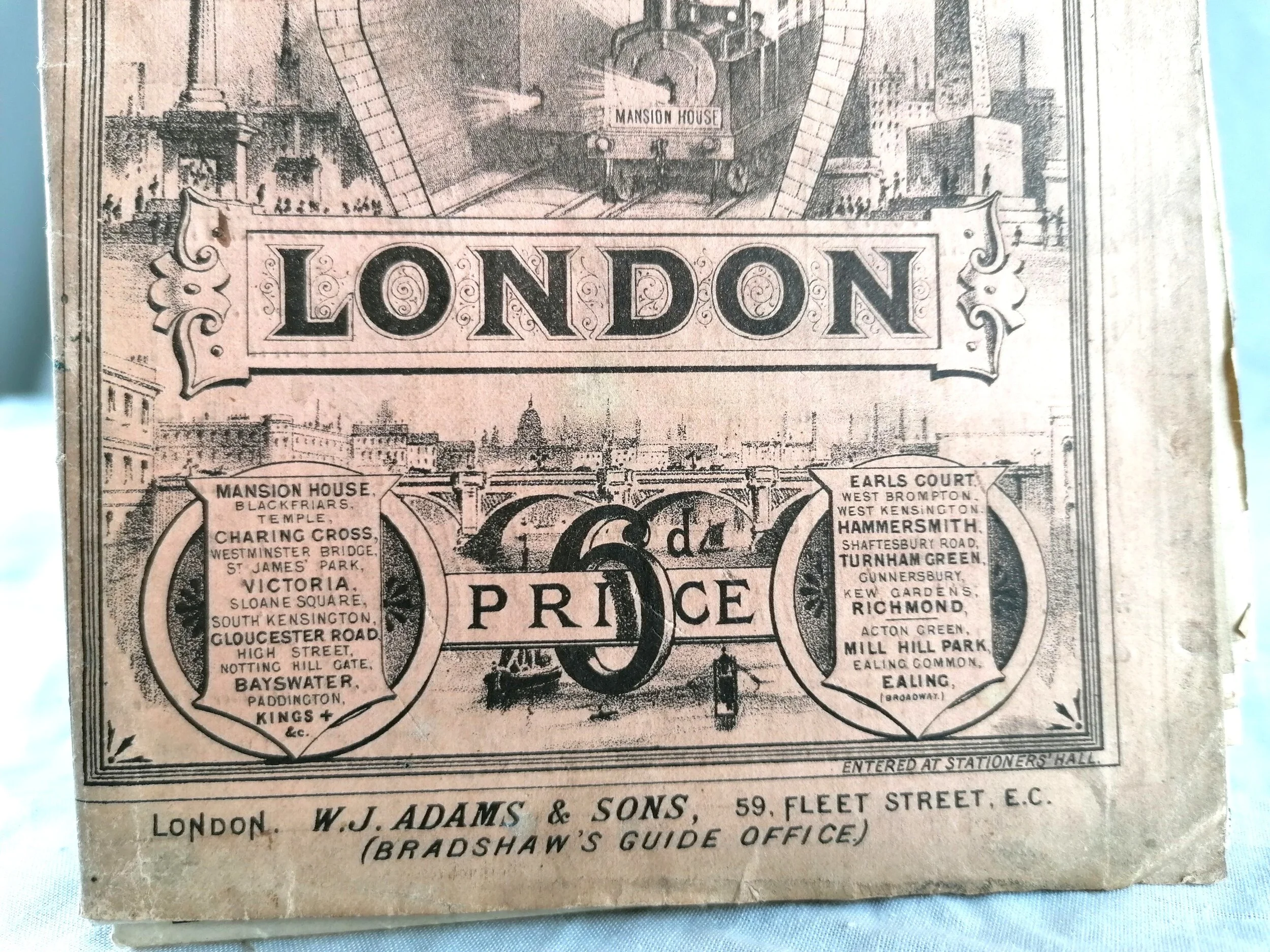 1879 The Improved District Railway Map of London - ICONIC Antiques ...