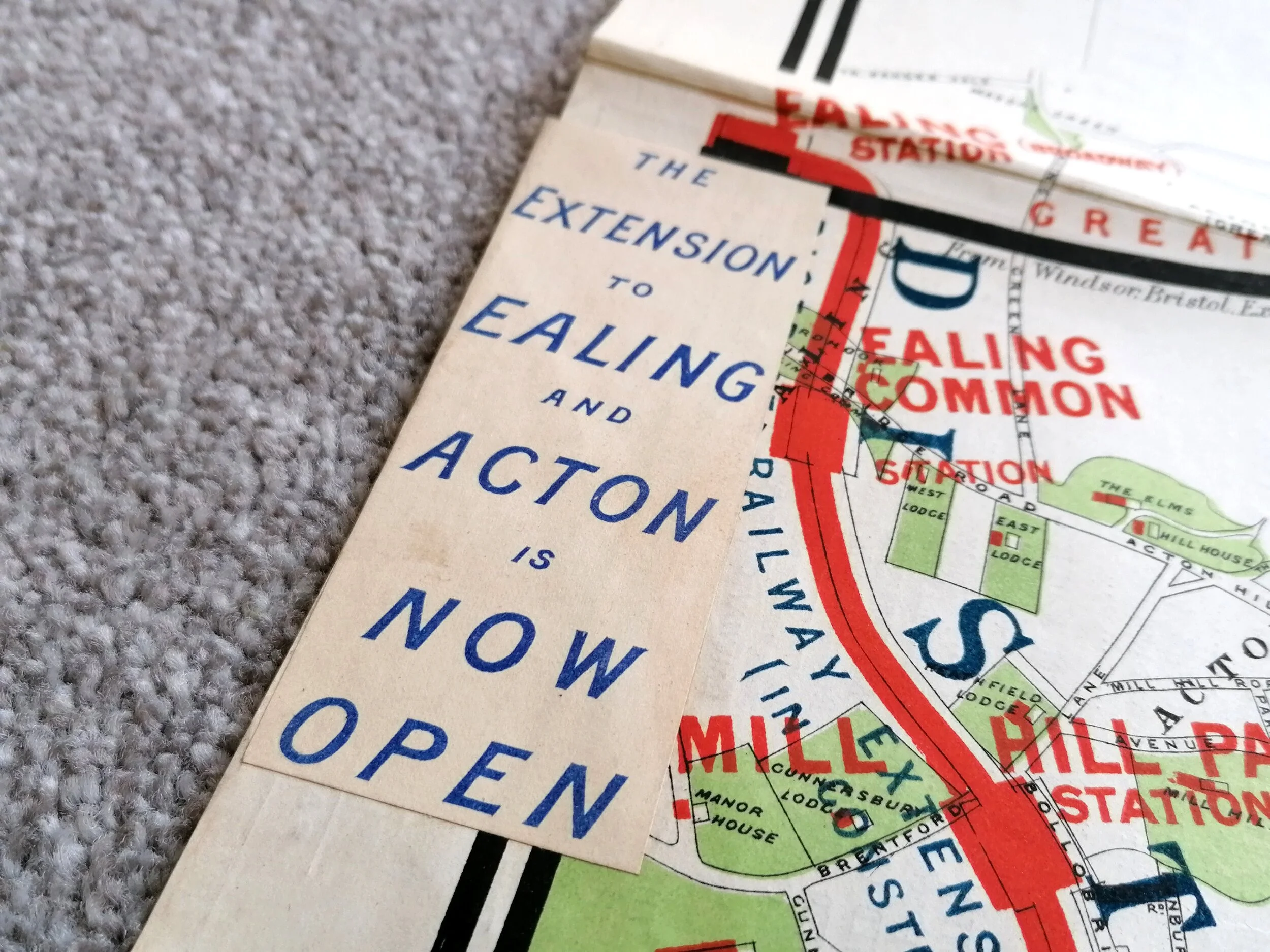 1879 The Improved District Railway Map of London - ICONIC Antiques ...