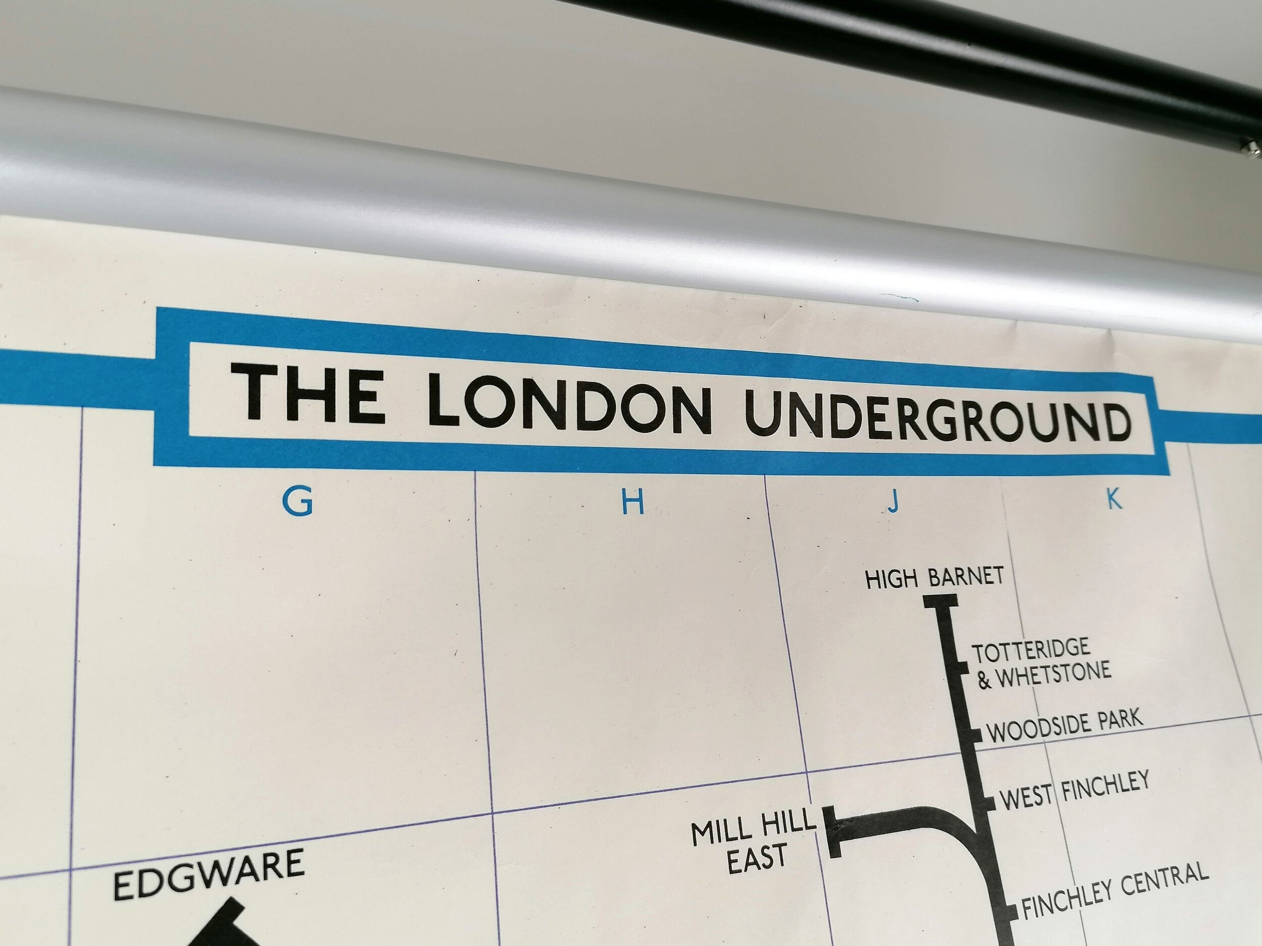 1973 London Underground Station Map - Quad Royal Poster - ICONIC ...