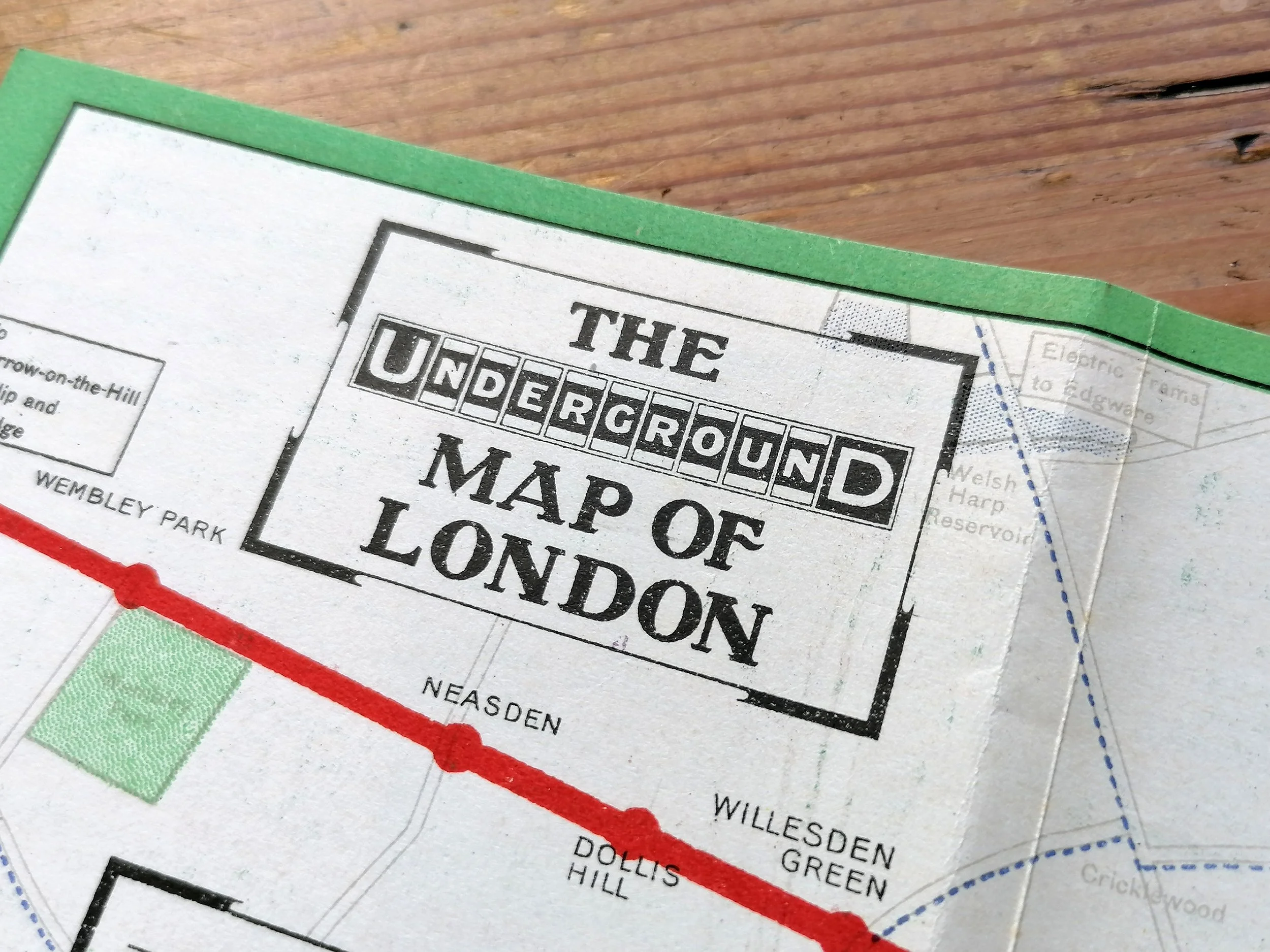 1911 London Underground Pocket Map - ICONIC Antiques | Cool Old Stuff