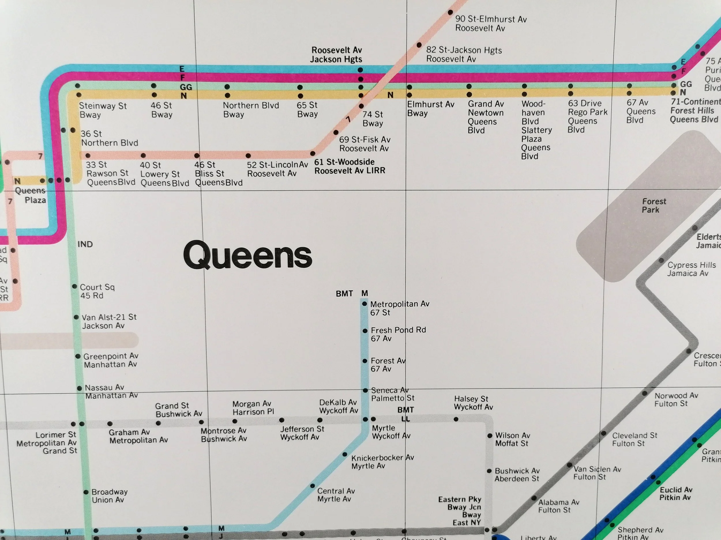 New York Subway Station Map - Massimo Vignelli (1978) - ICONIC Antiques ...