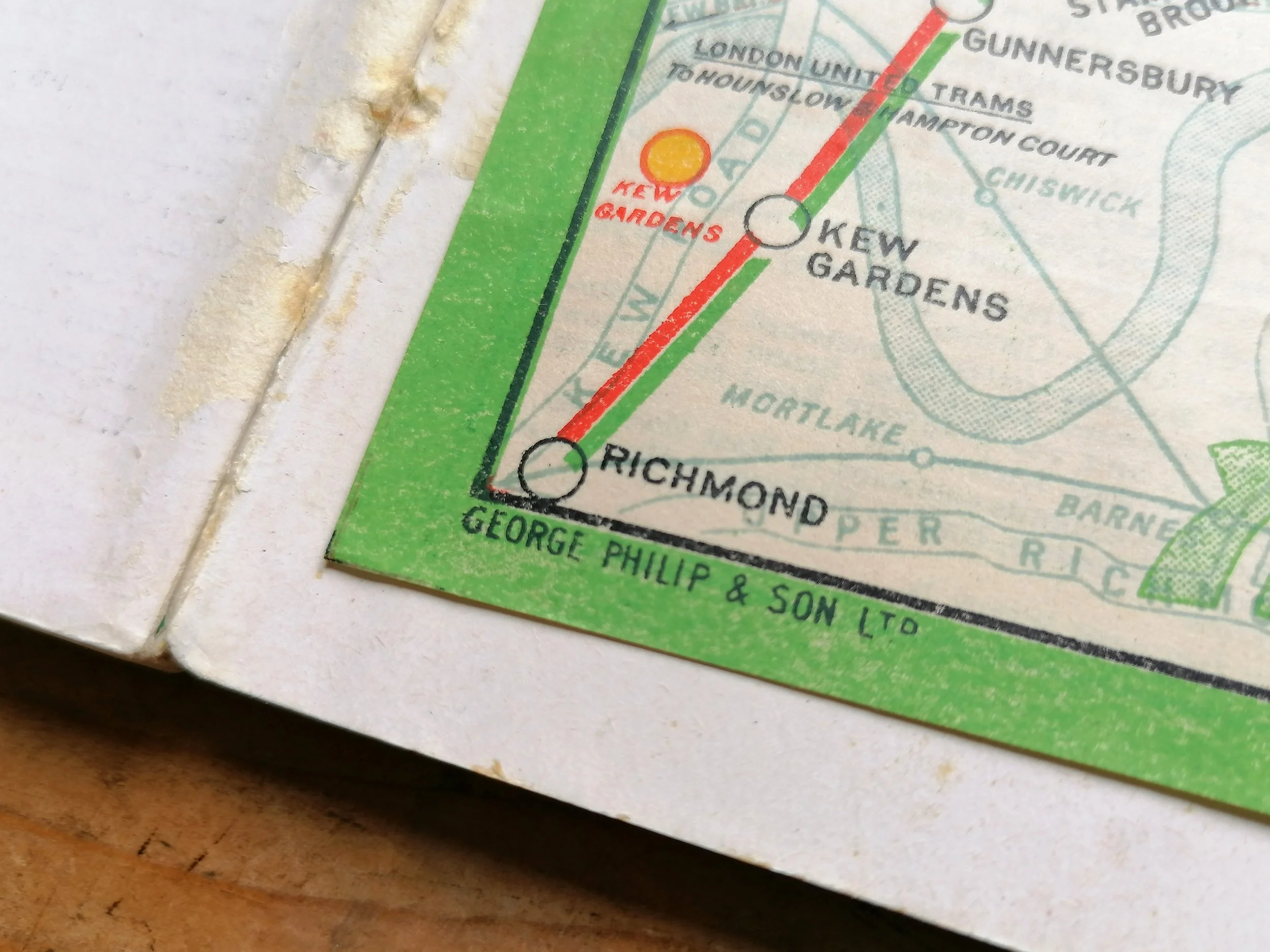 1912 London Underground Map and Pocket Guide to London - ICONIC ...