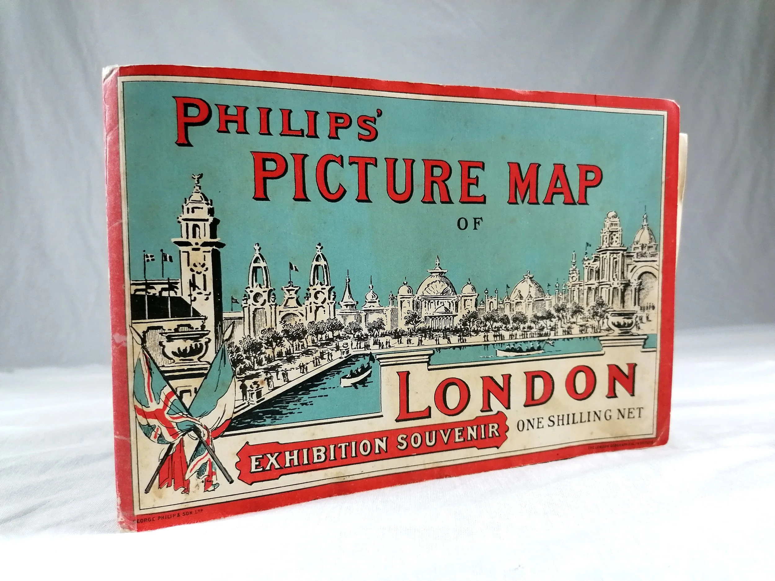 1908 Philips Picture Map of London - Pictorial Underground Map - ICONIC ...