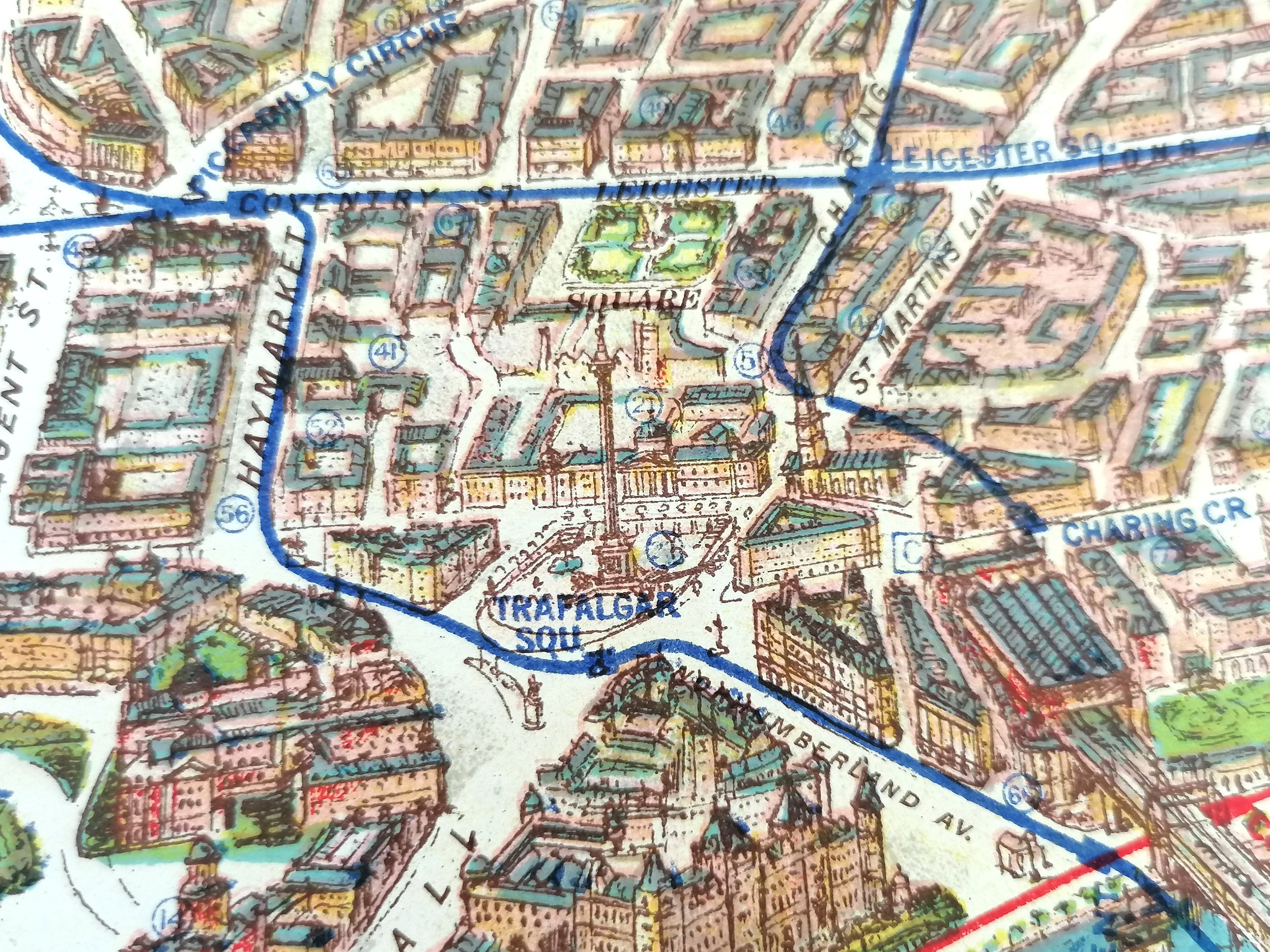 1908 Philips Picture Map of London - Pictorial Underground Map - ICONIC ...