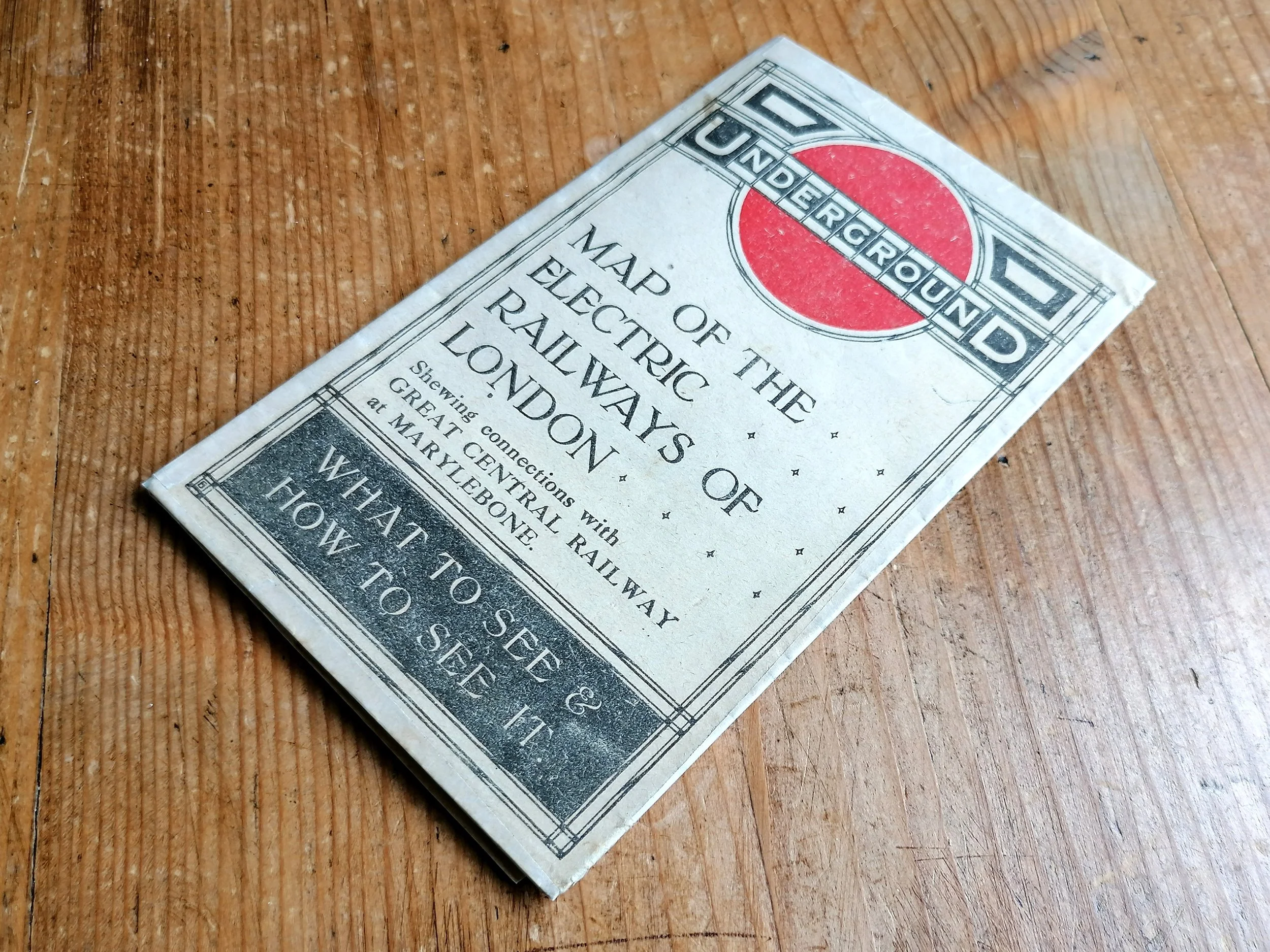 1914 London Underground Map - ICONIC Antiques | Cool Old Stuff