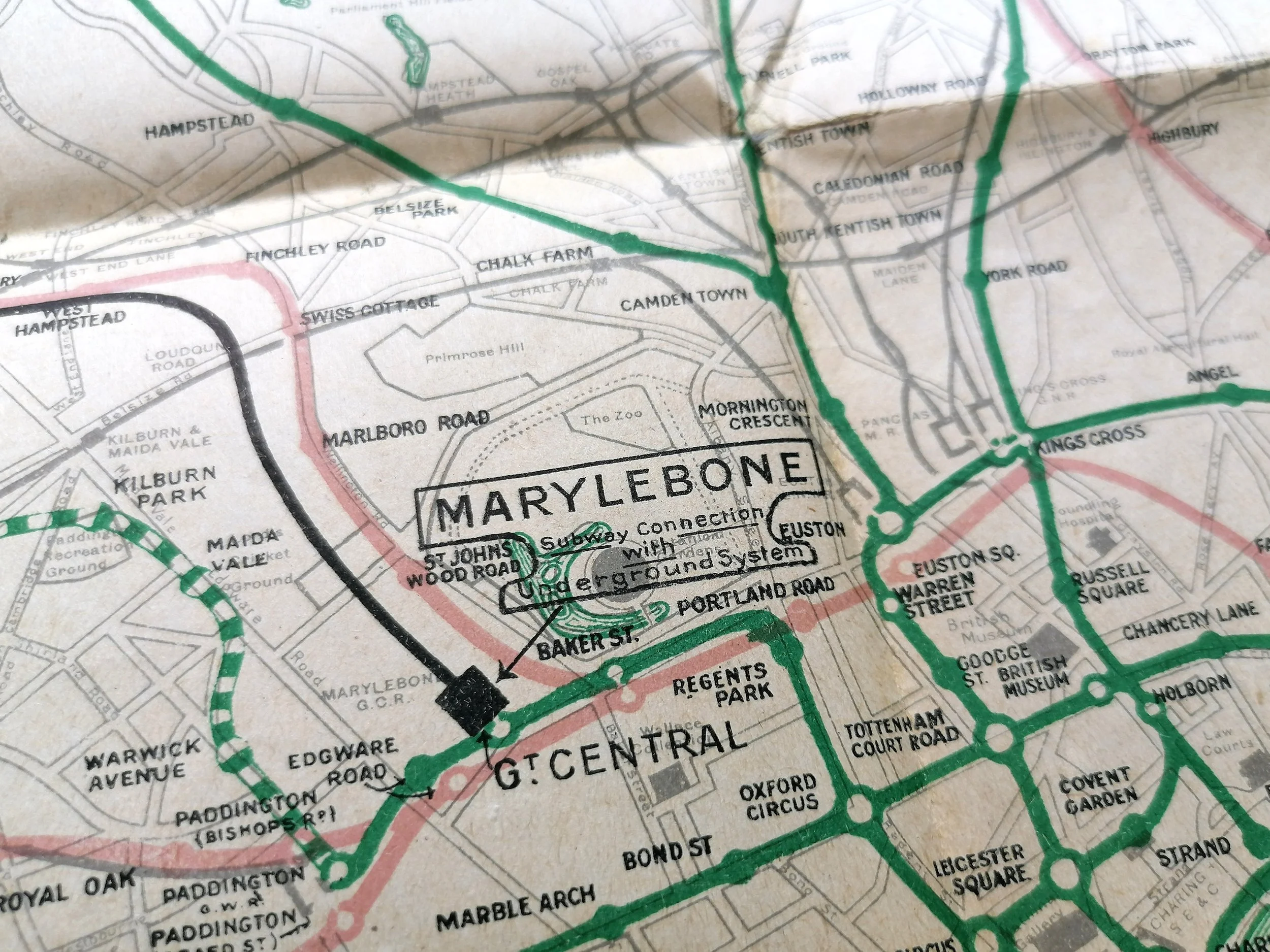 1914 London Underground Map - ICONIC Antiques | Cool Old Stuff