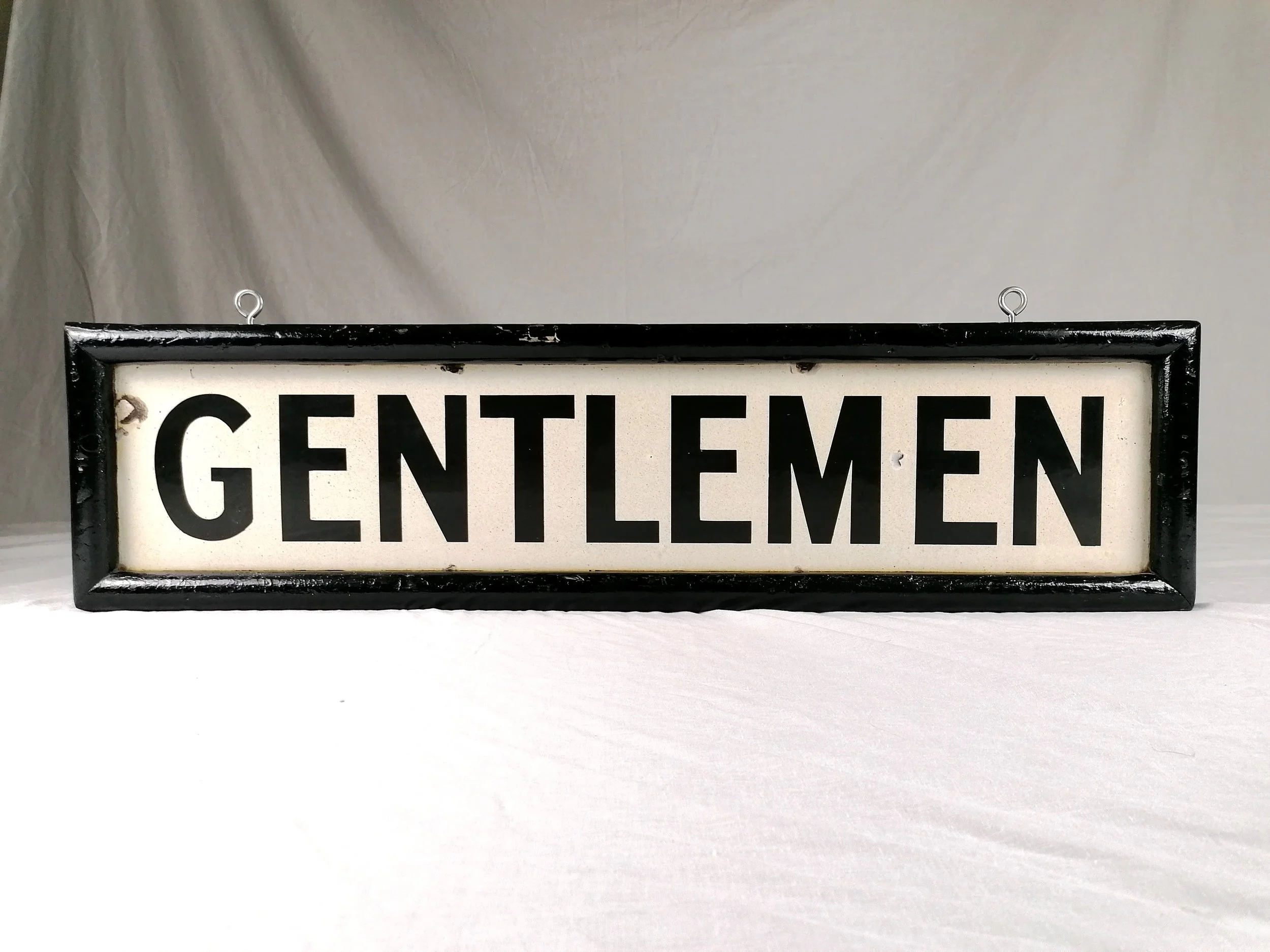 'Gentlemen' Railway Platform Sign - Double-sided (c.1900) - ICONIC ...