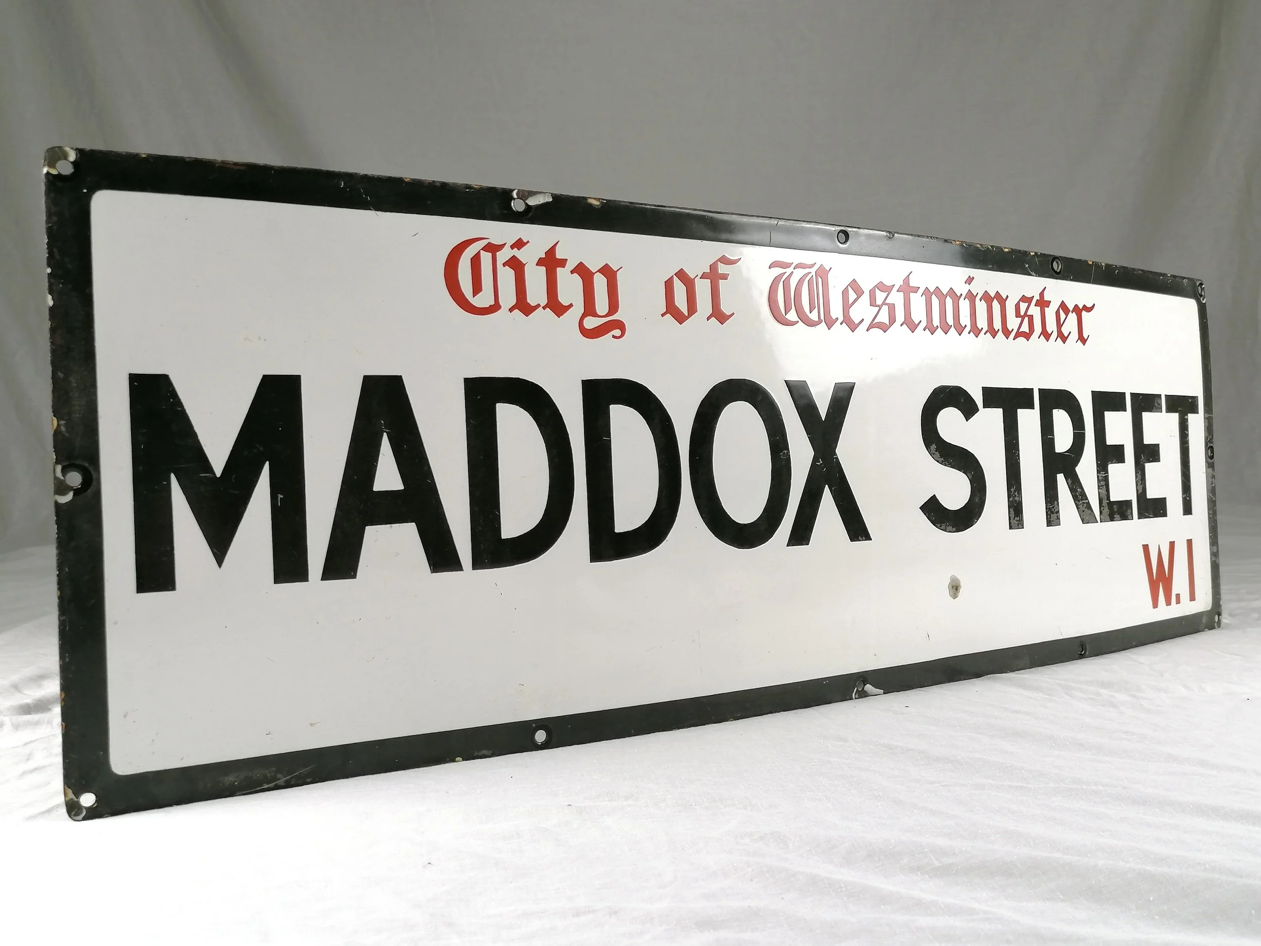 1950s London Street Sign - Maddox Street W1 - City of Westminster ...