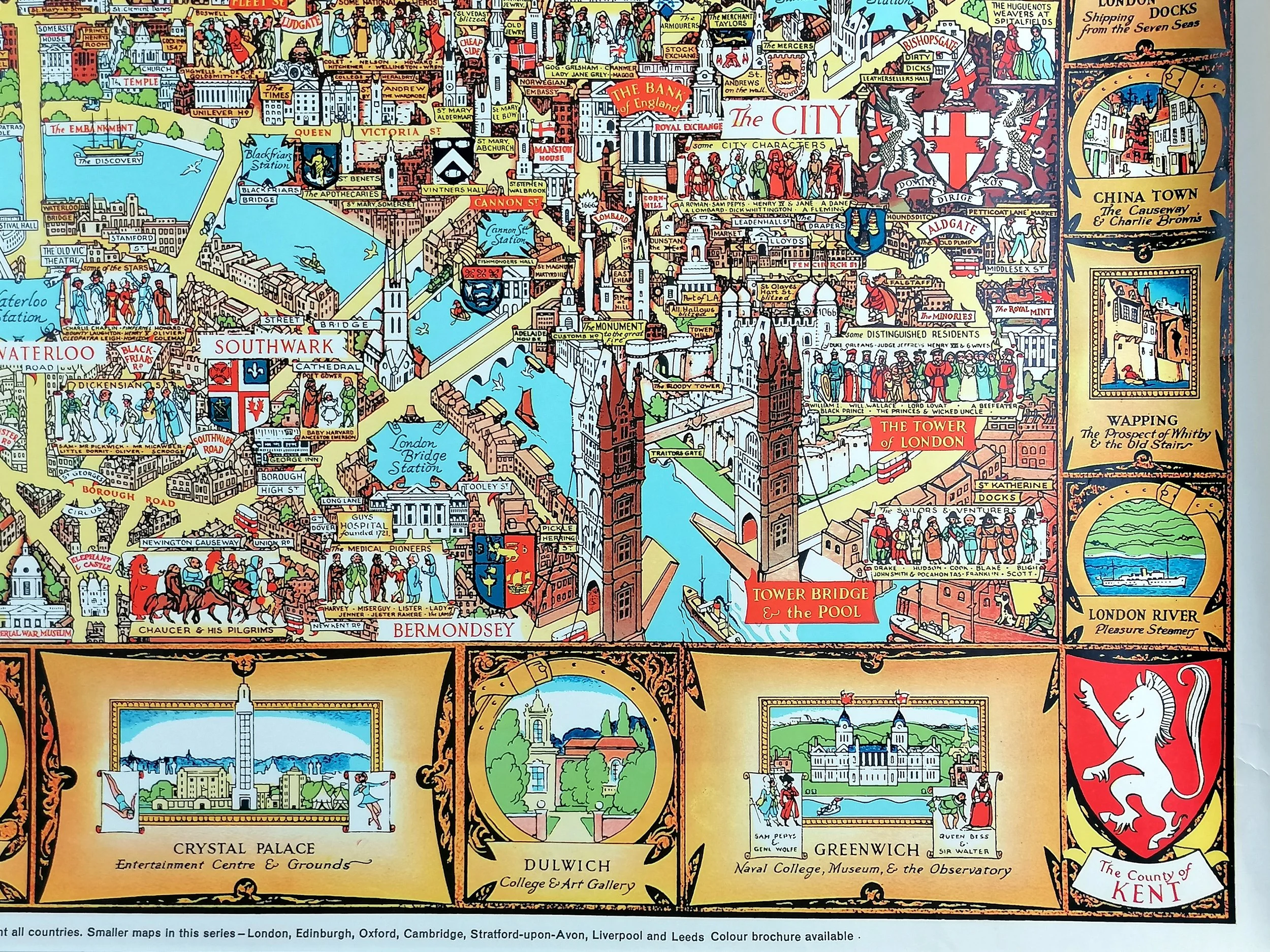 'London - The Bastion of Liberty' By Kerry Lee - Quad Royal Poster (c ...