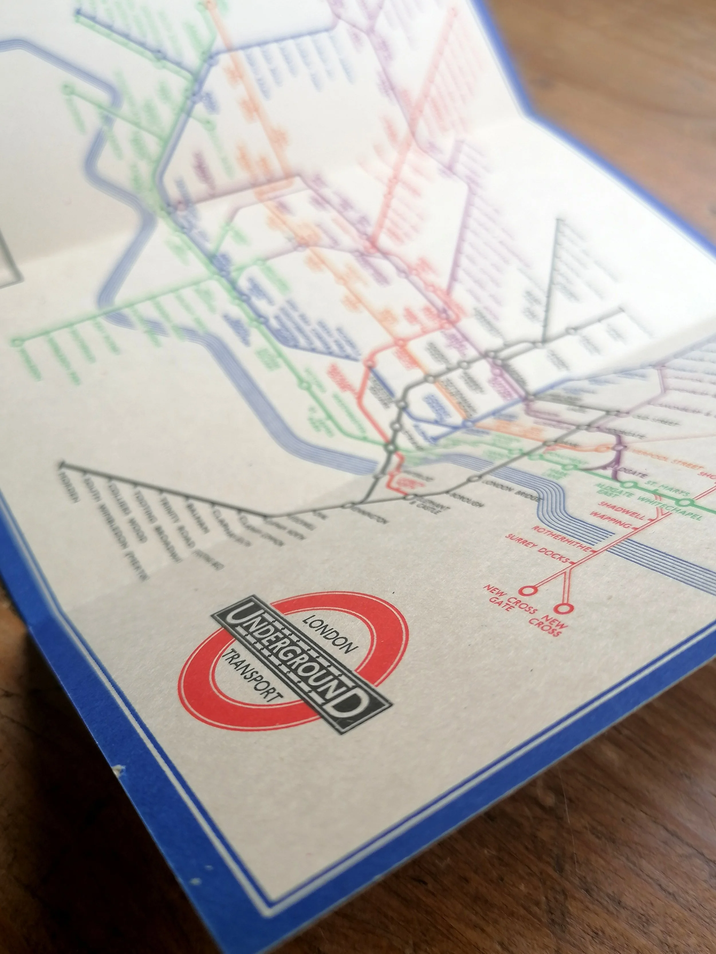 1933 London Underground Pocket Map - HC Beck 33-3636 - ICONIC Antiques ...