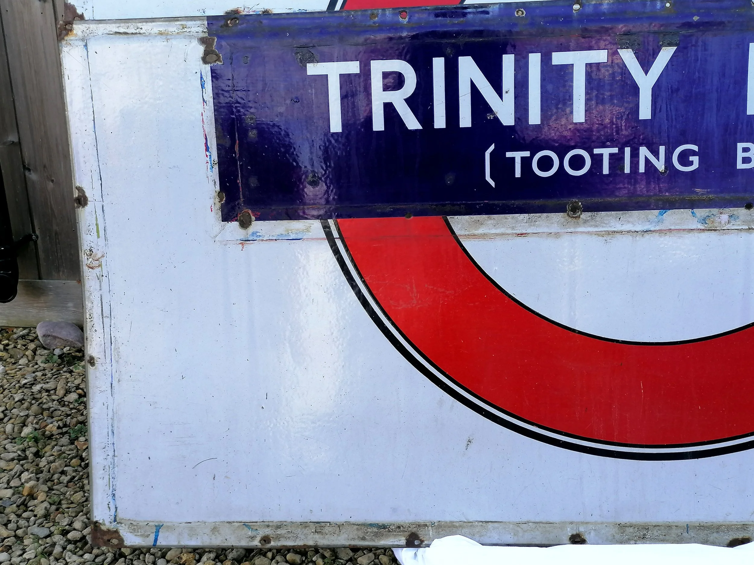 1926 London Underground Enamel Platform Sign - Trinity Road (Tooting ...