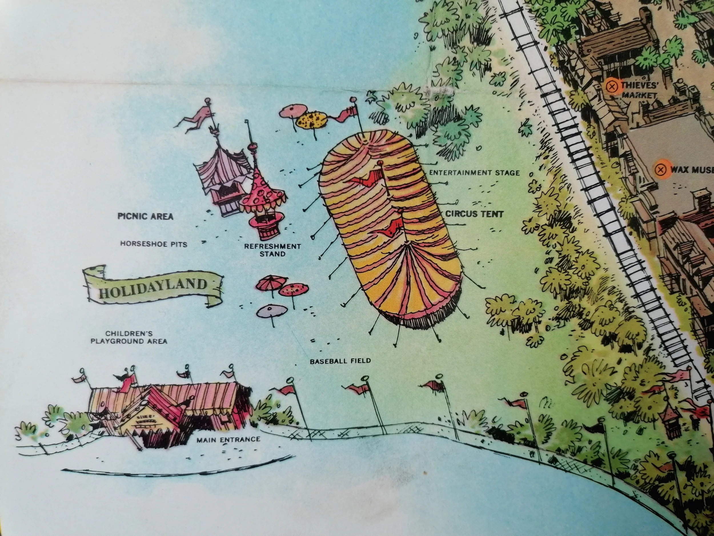1958 Large Map of Disneyland - Sam McKim (C Variant) - ICONIC Antiques ...