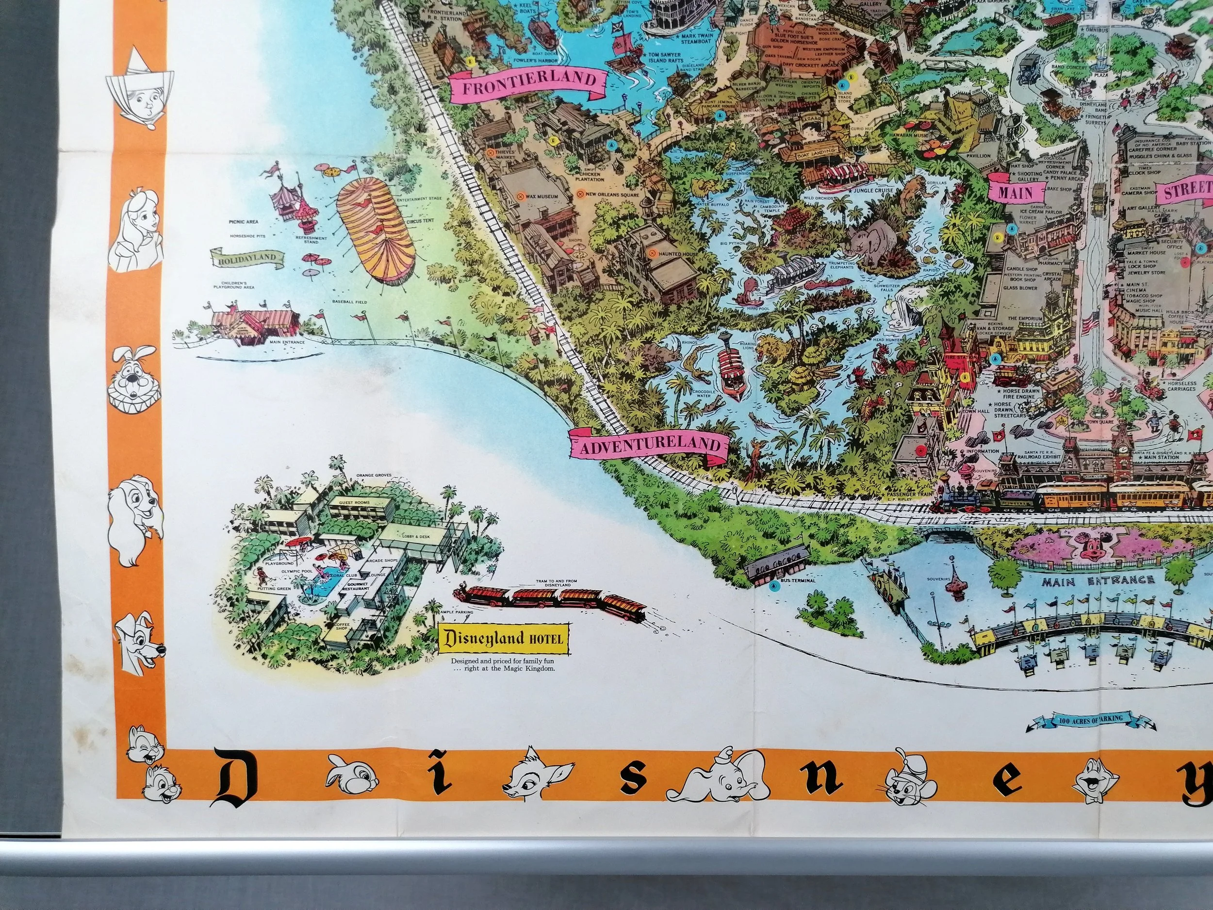 1958 Large Map of Disneyland - Sam McKim (C Variant) - ICONIC Antiques ...