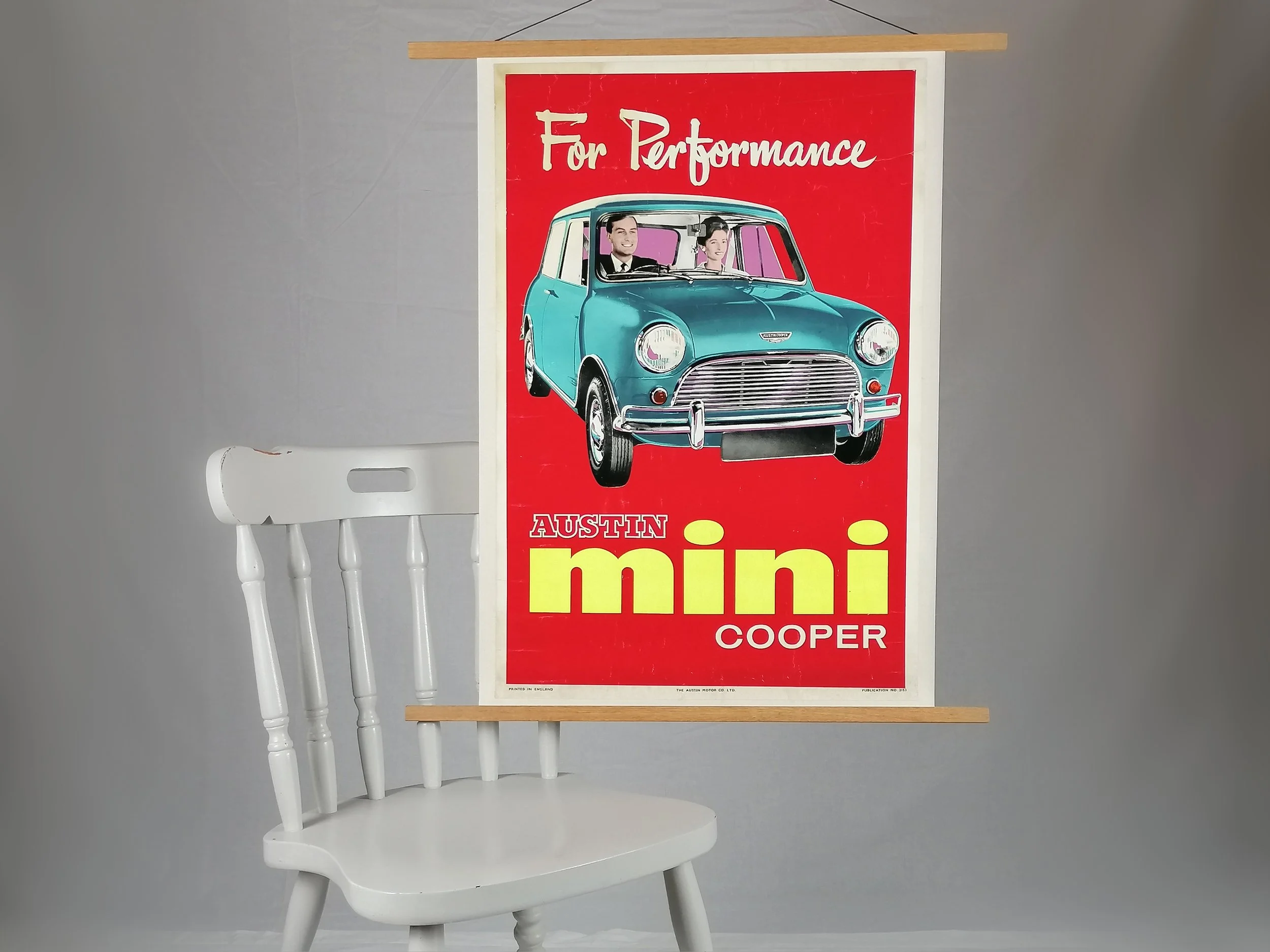 Austin MINI Cooper Dealership Poster (1961) - ICONIC Antiques | Cool ...