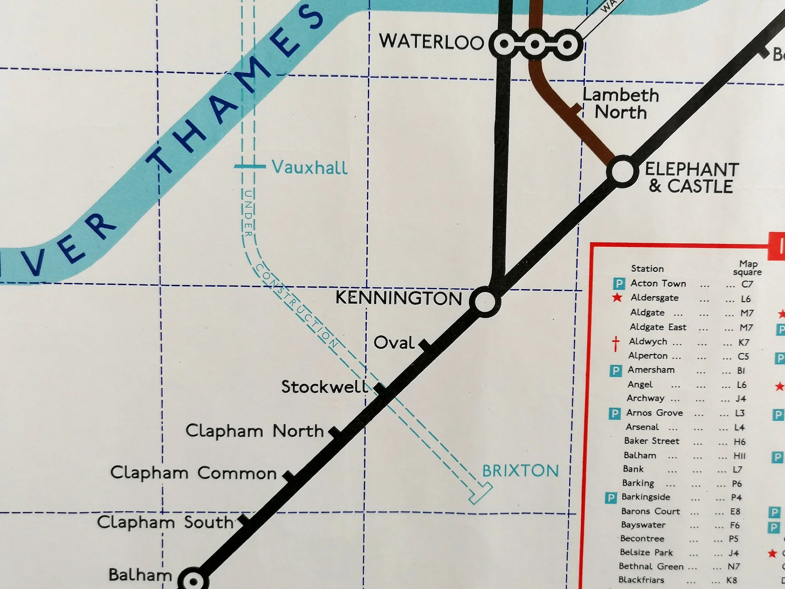 1967 London Underground Station Map - Quad Royal (Paul Garbutt ...
