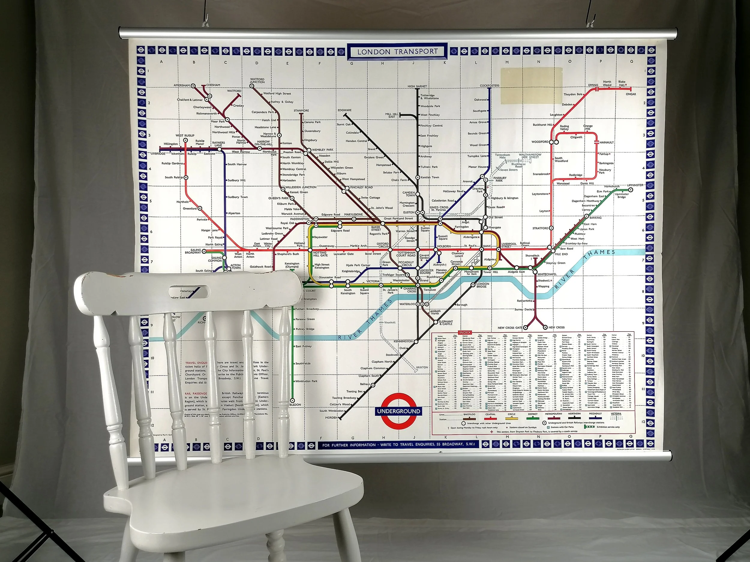 1967 London Underground Station Map - Quad Royal (Paul Garbutt ...