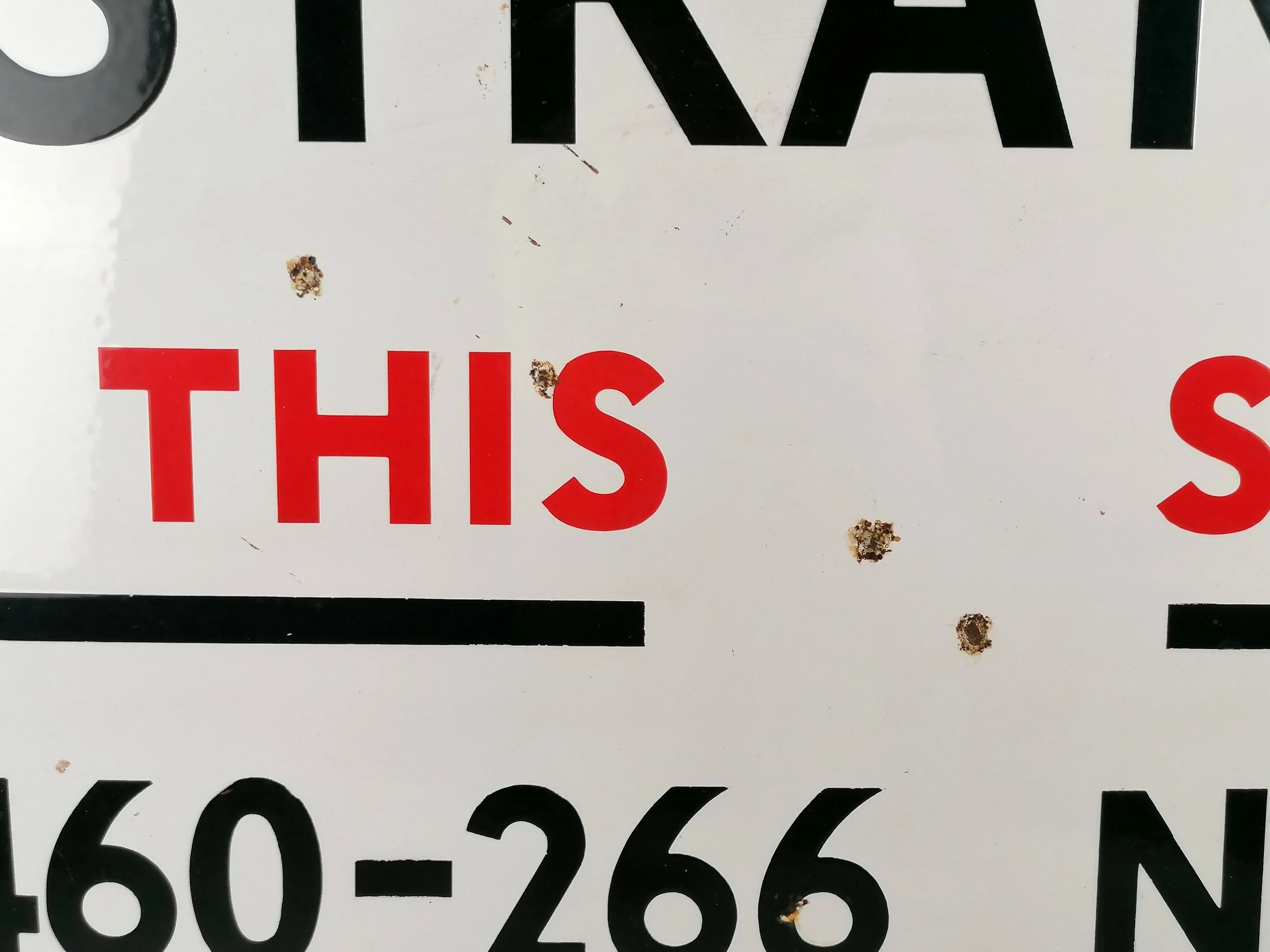 1940s Enamel London Street Sign - Strand WC2 - City of Westminster ...