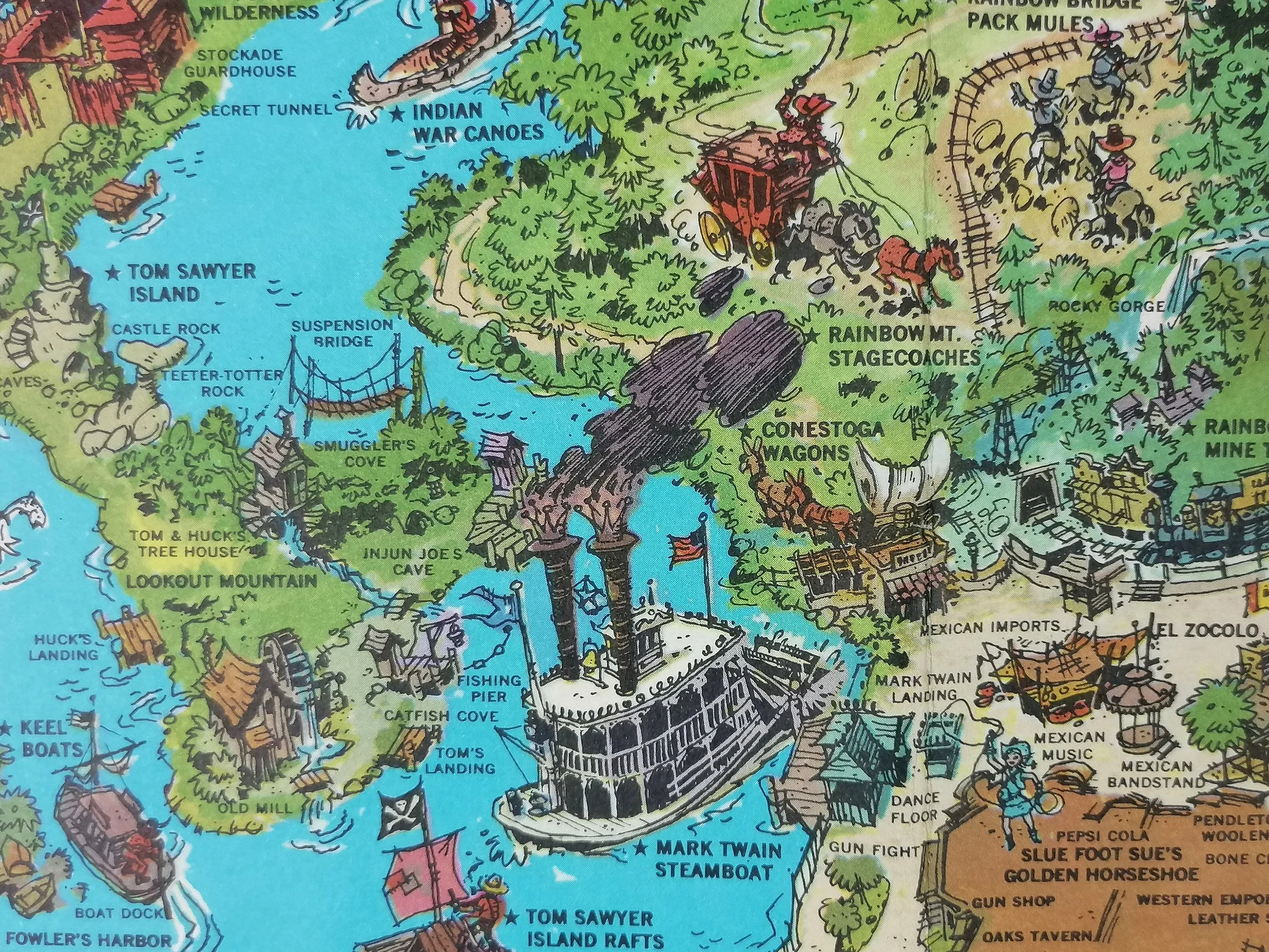 1958 Large Map of Disneyland By Sam McKim (B Variant) - ICONIC Antiques ...