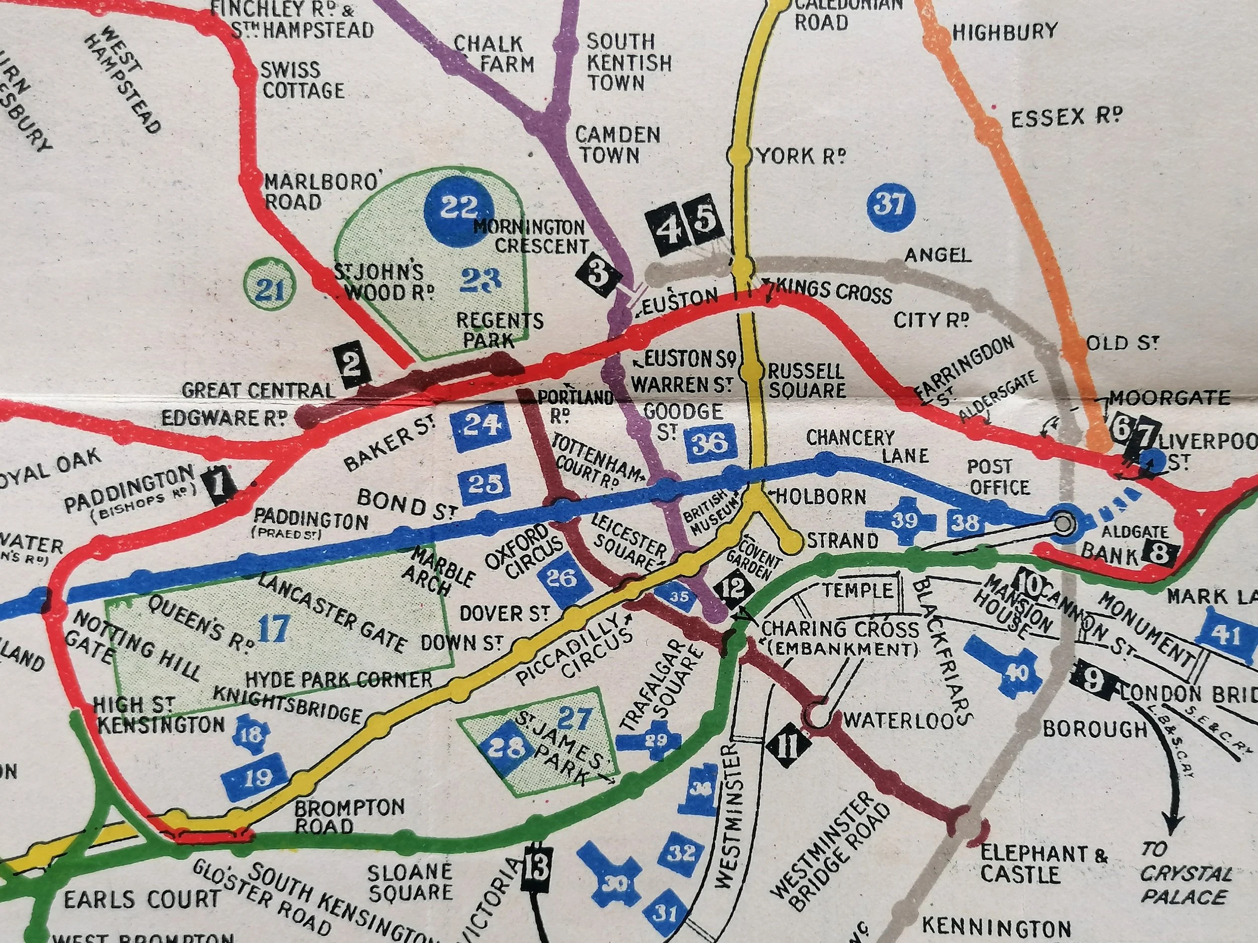 Diagrammatic Map of Sydney Railway System (1974) - ICONIC Antiques ...