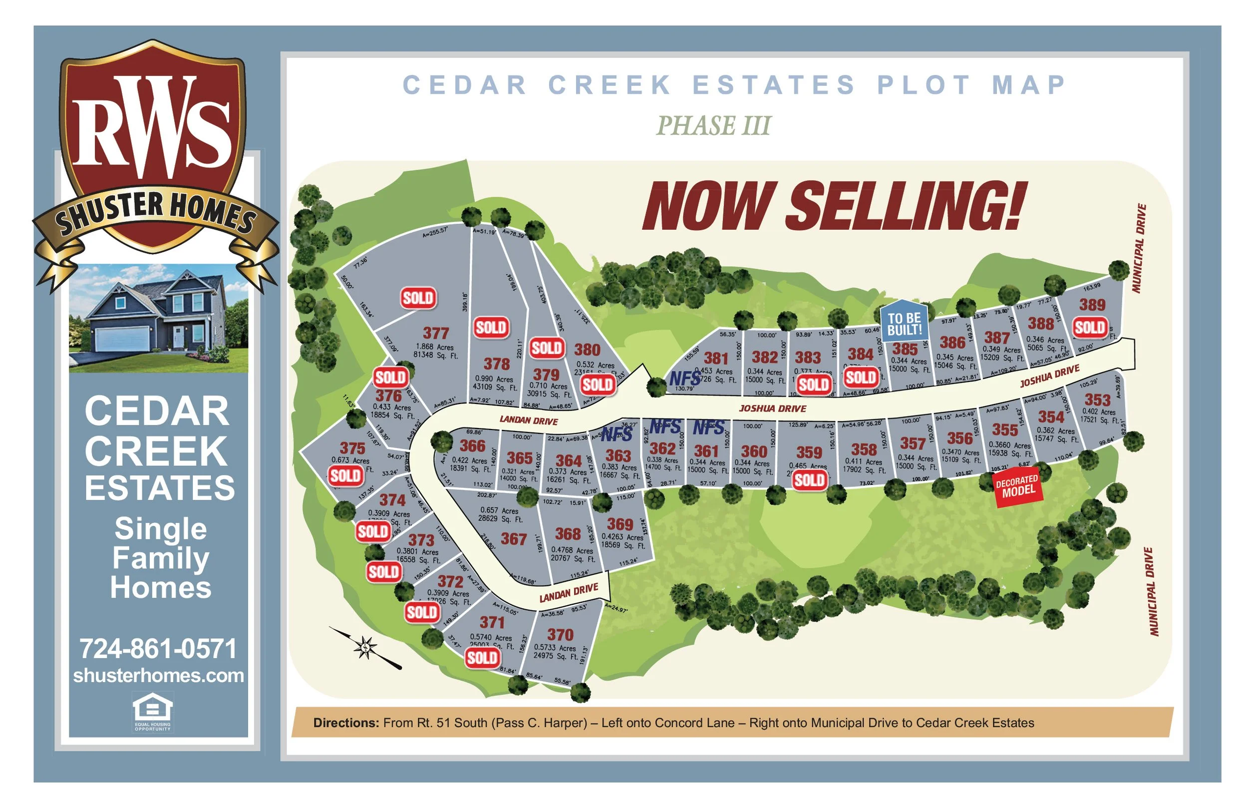 Cedar Creek Phase 3 — RWS Shuster Homes