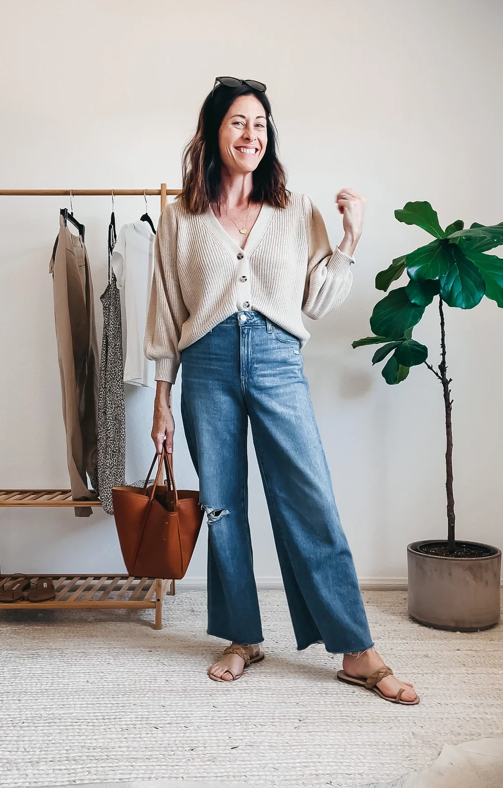 How to Style a Cropped Cardigan 4 Ways | Art In The Find