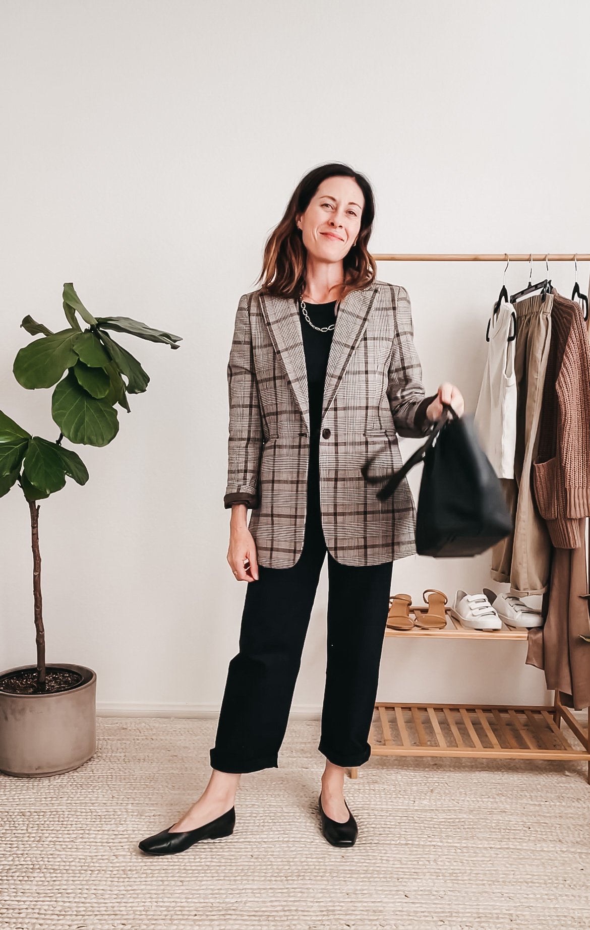 Fall Capsule Wardrobe with ABLE - 12 Outfits with 3 Bottoms | Art In The Find