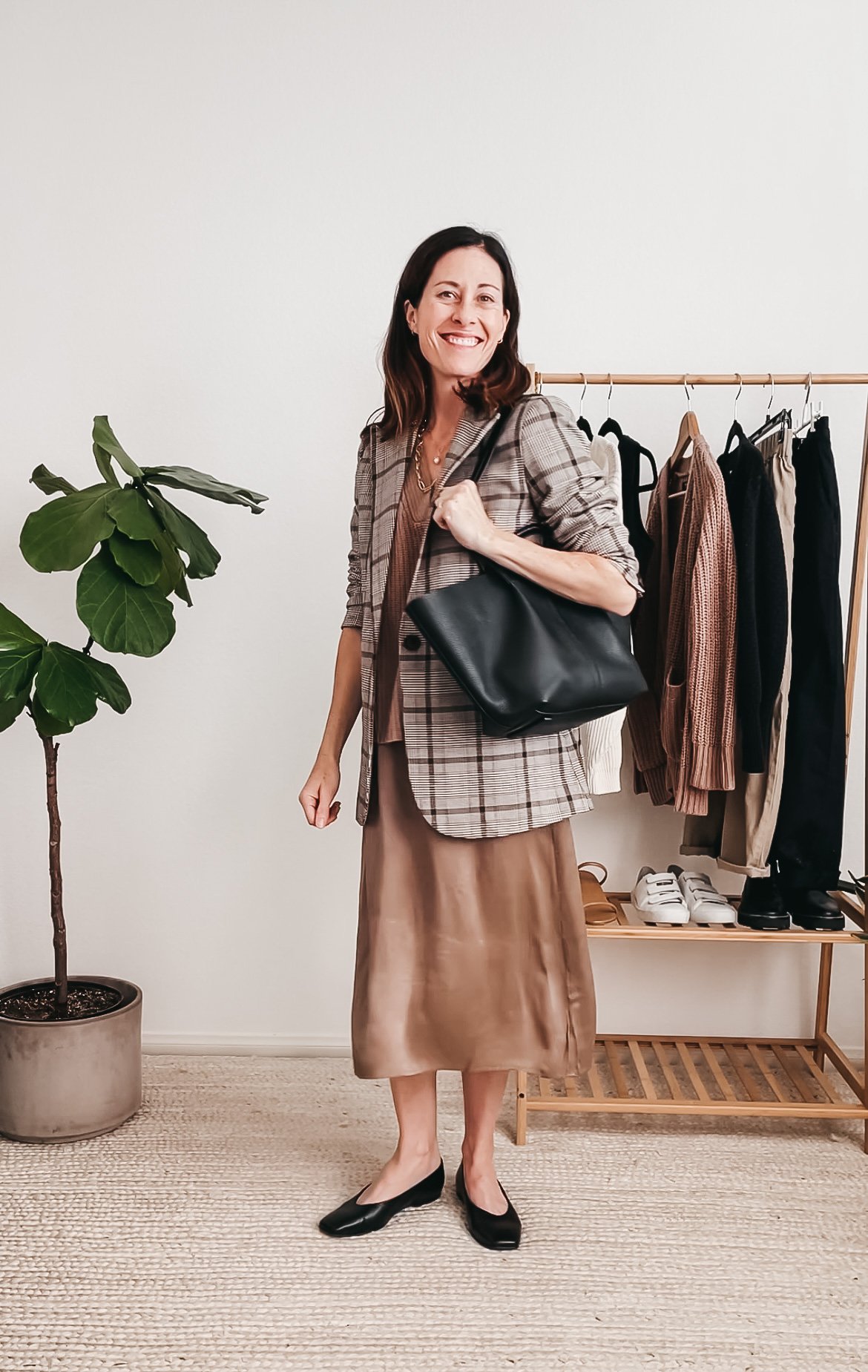 Fall Capsule Wardrobe with ABLE - 12 Outfits with 3 Bottoms | Art In The Find