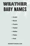 193 Weather Names For Baby Boys And Girls