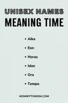 69 Best Baby Names That Mean Time (Girls And Boys)
