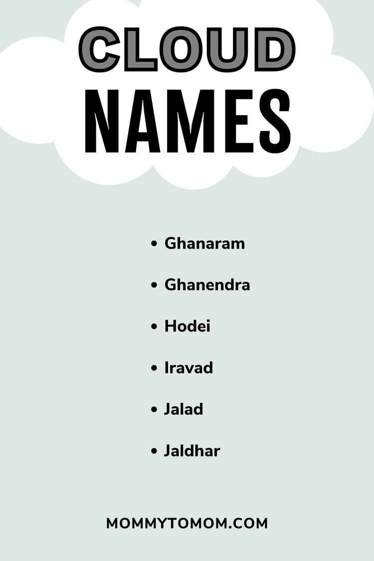 133 Baby Names That Mean Cloud For Boys And Girls