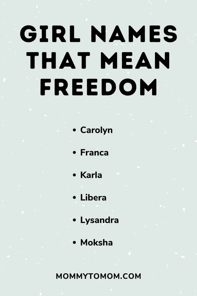 81 Baby Names That Mean Freedom For Boys And Girls