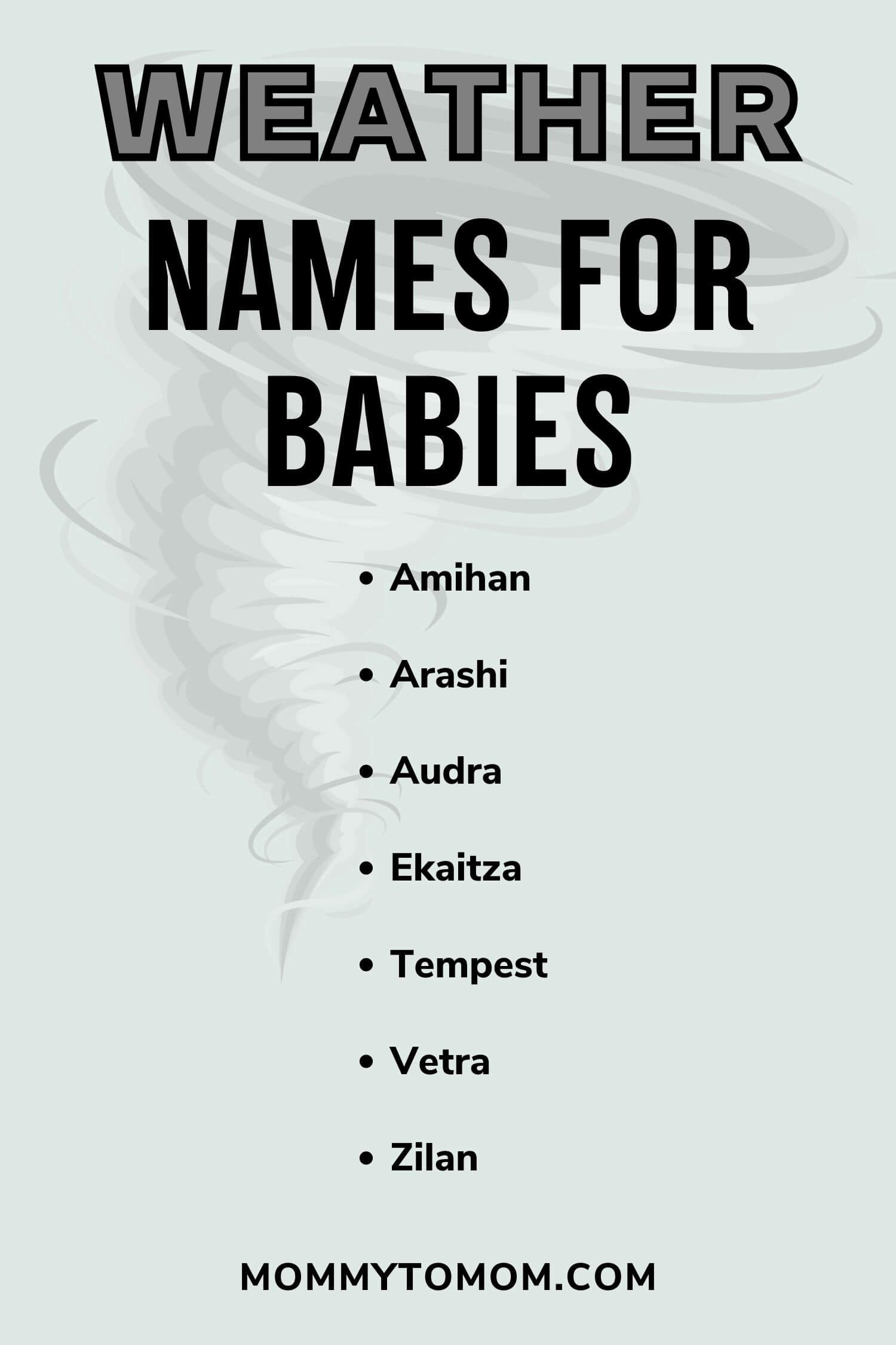 193 Weather Names For Baby Boys And Girls