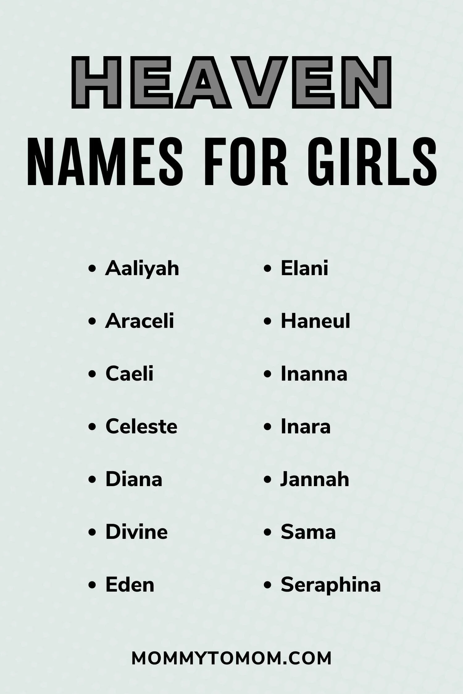 42 Names That Mean Heaven For Your Little Angel