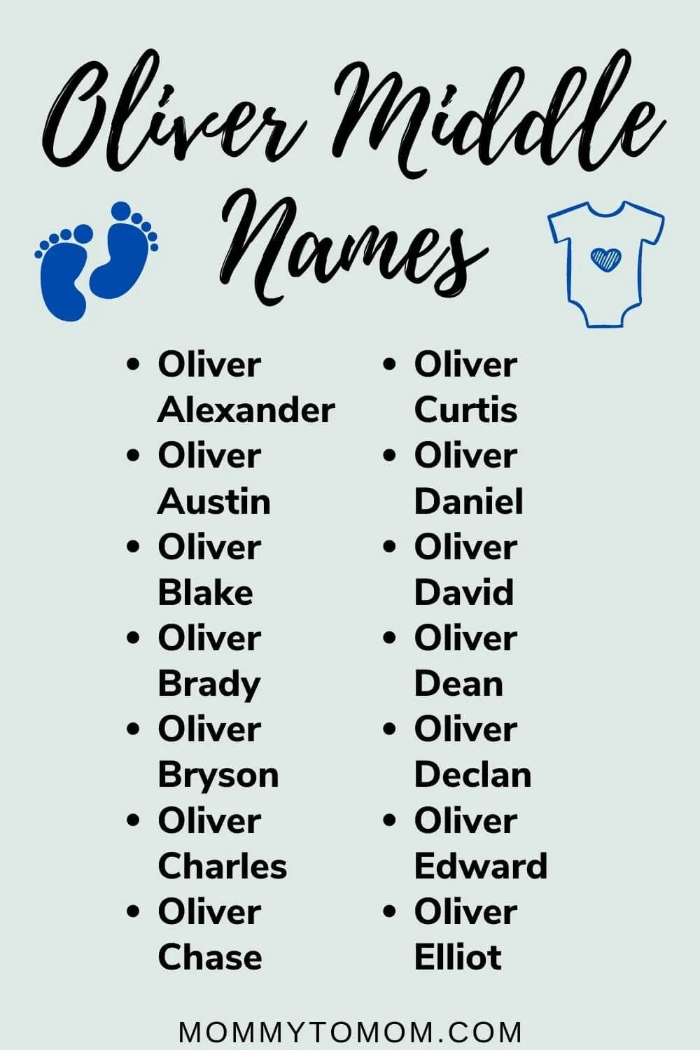 57 Favorite Middle Names For Oliver