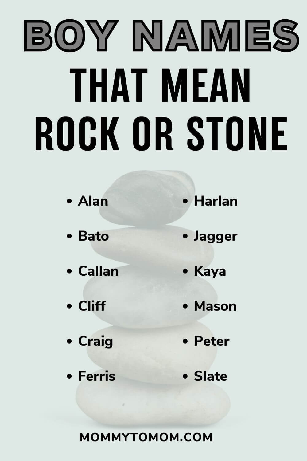 75 Names That Mean Rock Or Stone (For Boys And Girls)