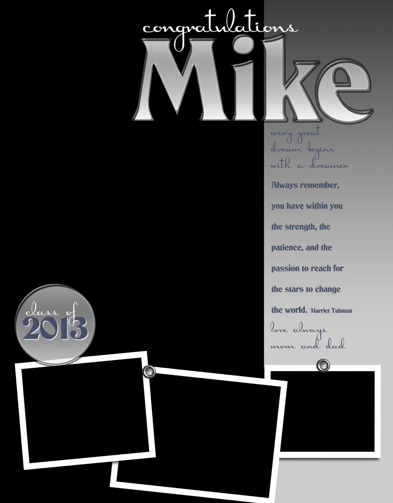 Student Recognition Ads — Forest Lake Christian School