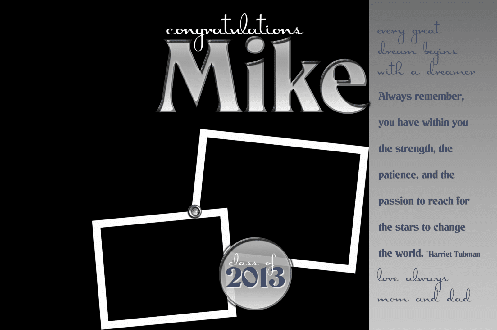 Student Recognition Ads — Forest Lake Christian School