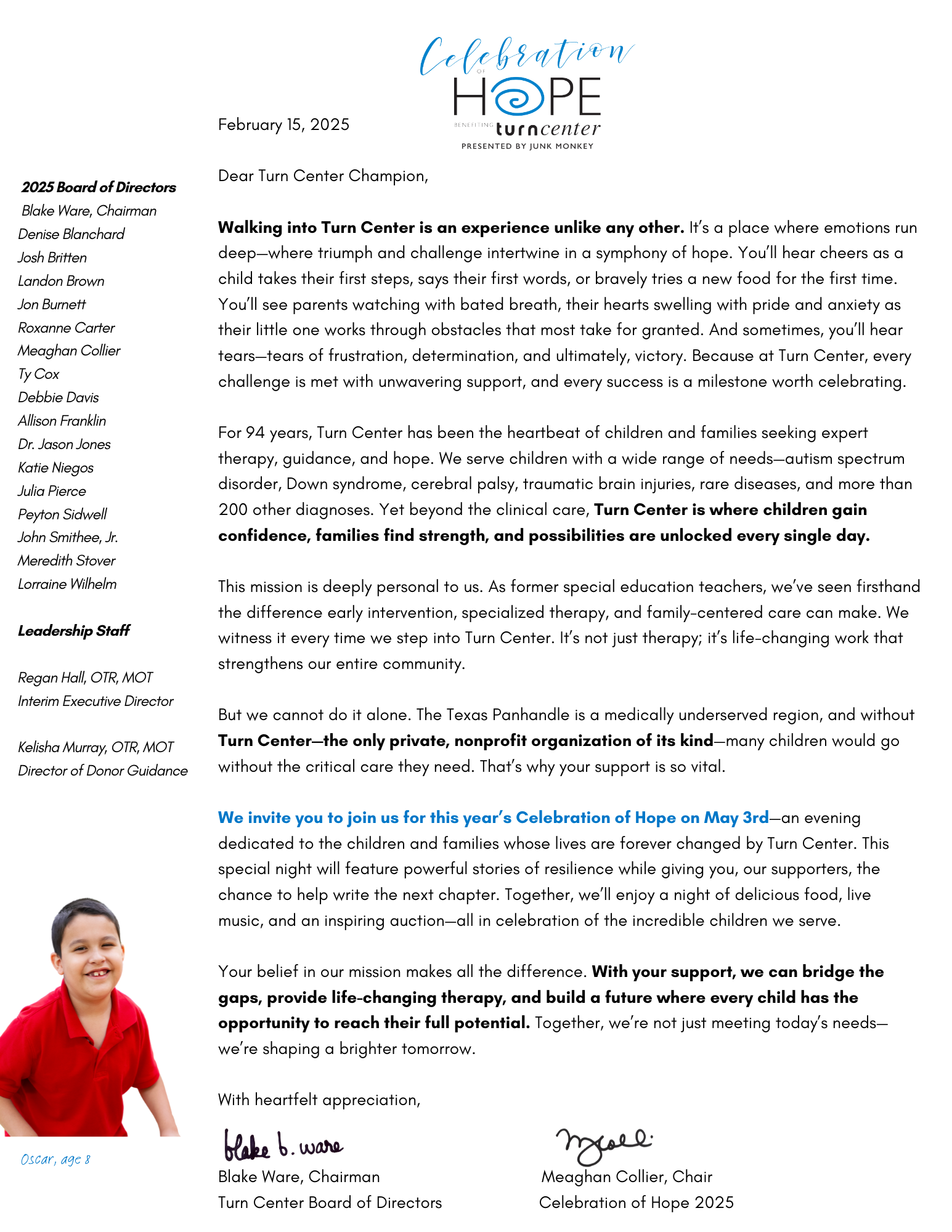 Celebration of Hope — Turn Center