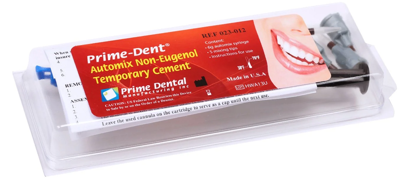 Non-Eugenol Temporary Cement — Prime Dental Manufacturing