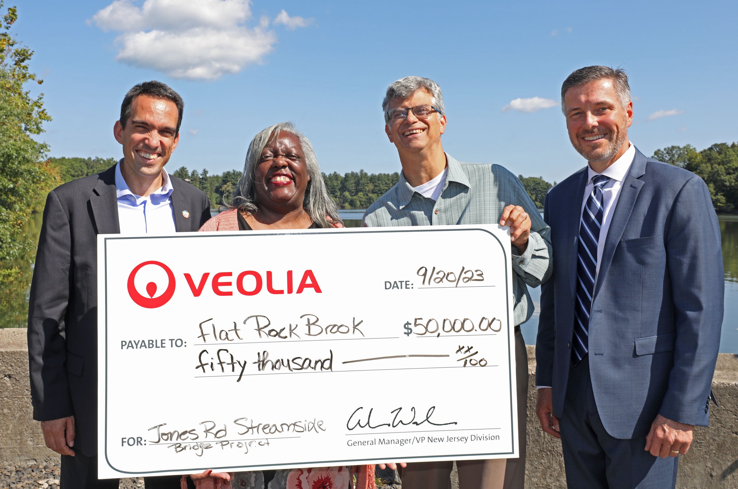 Veolia Sponsors FRB Bridge Renovation with $50,00 Grant — Flat Rock Brook
