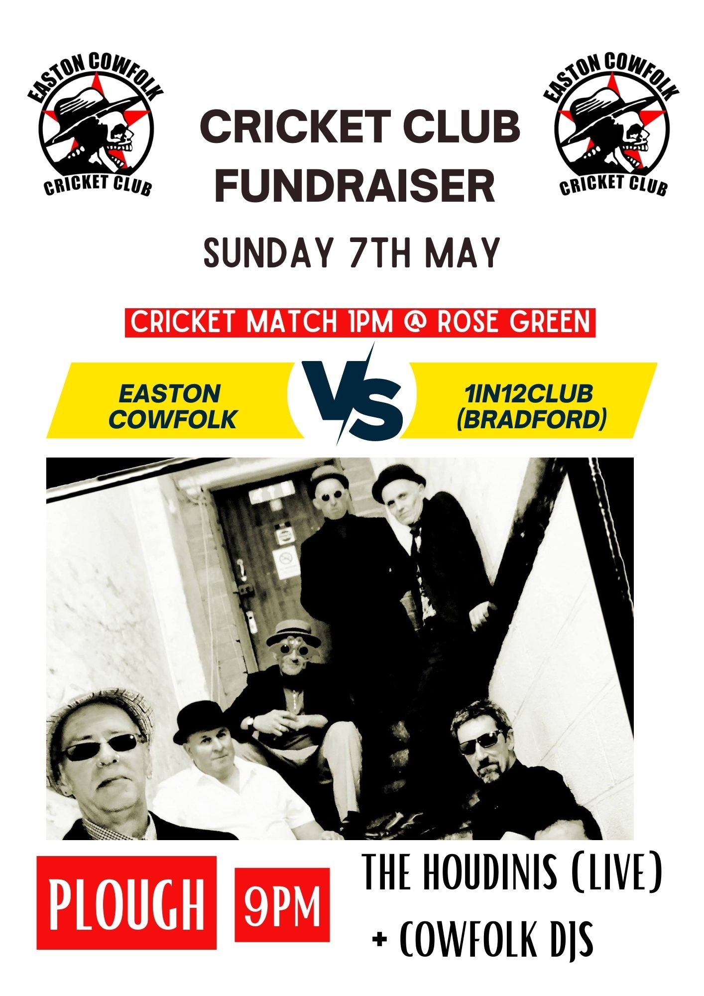 Easton Cowfolk Cricket Team Fundraiser (bank hol!!) — The Plough