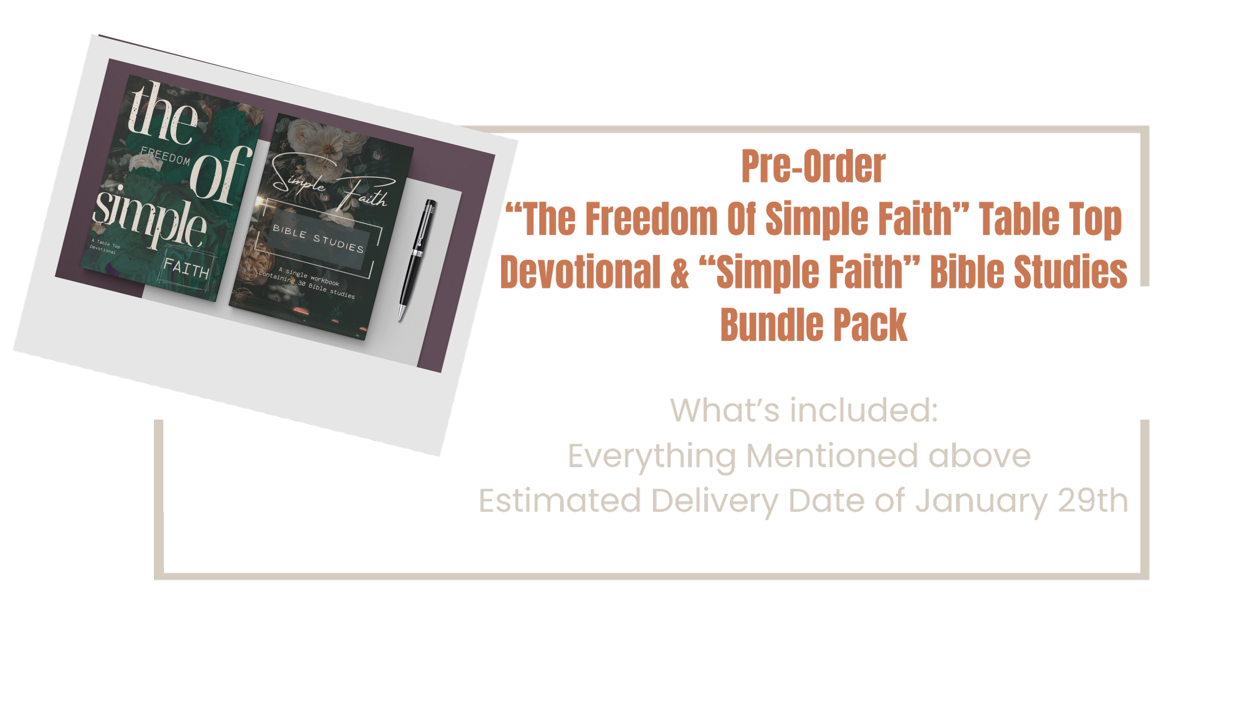 "The Freedom of Simple Faith" Table Top Devotional