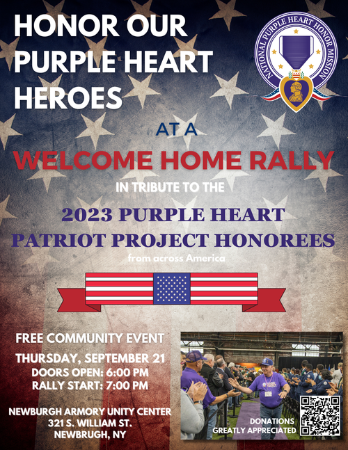 Welcome Home Rally Honoring the 2023 Purple Heart Patriot Project ...