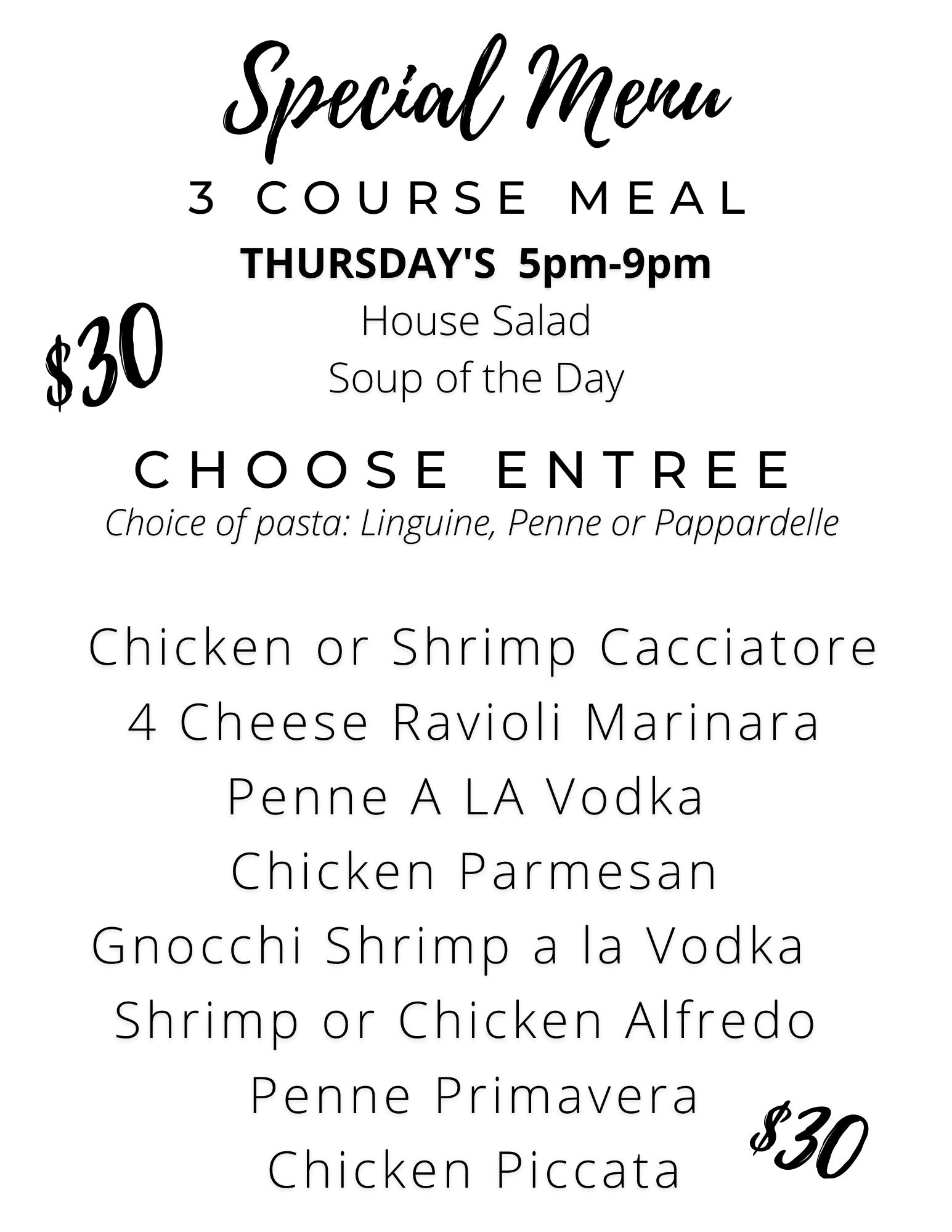 Menu — Sweet Lula's Restaurant