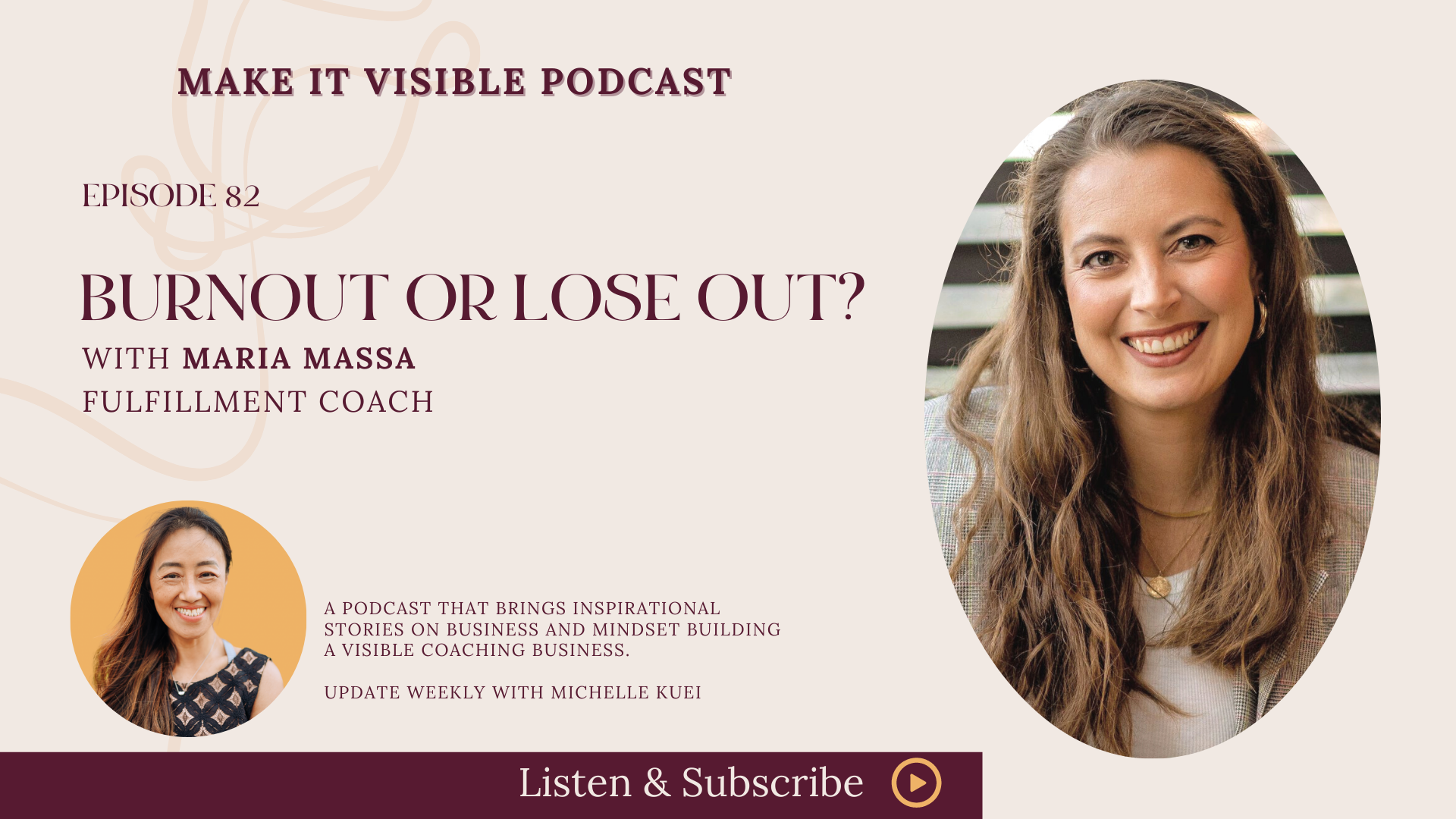 #82: What Can You Do About BURNOUT AND STRESS Right Now with Maria ...