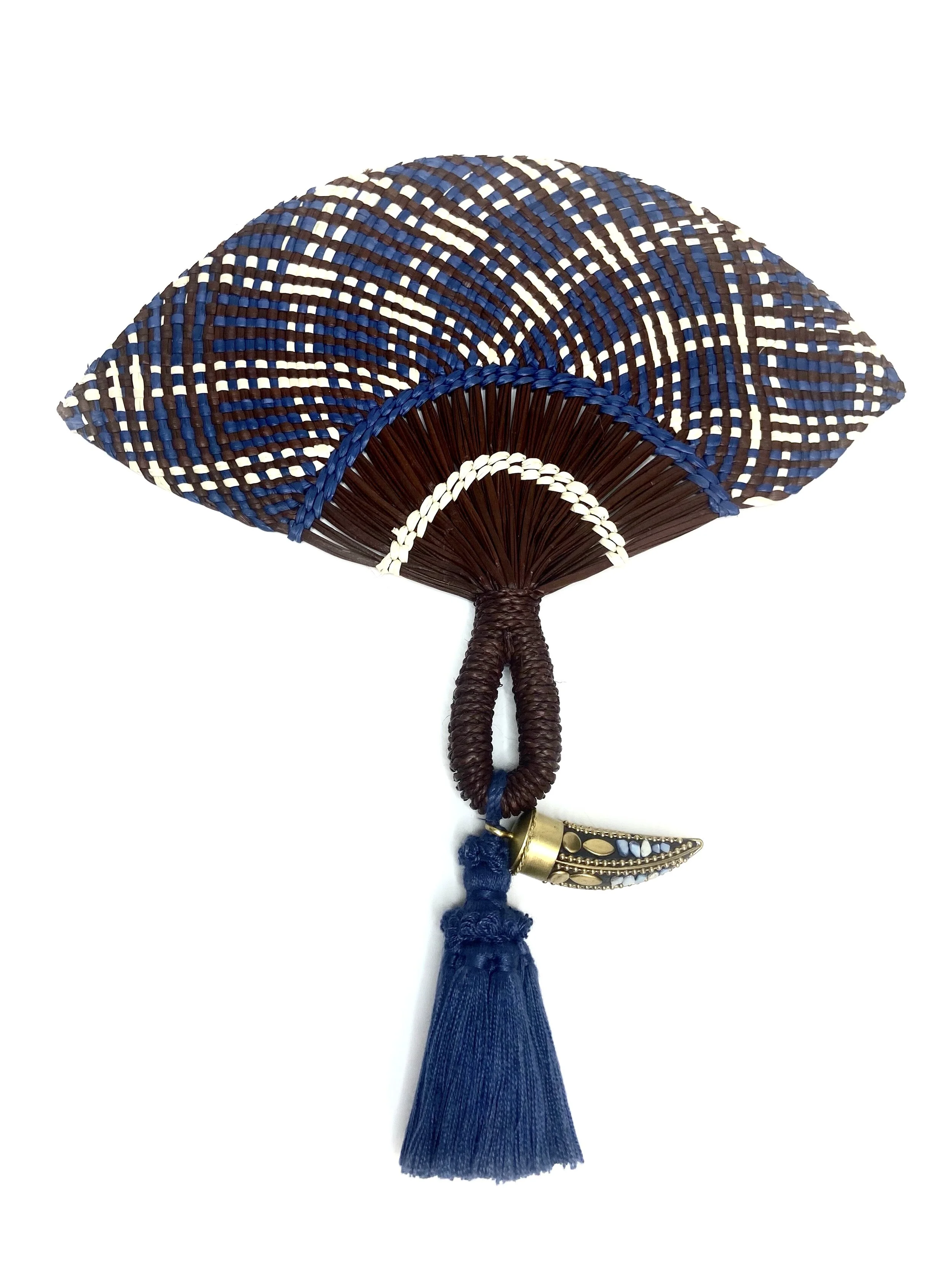 Sofia Raffia Hand Fan — ARA SUNWEAR