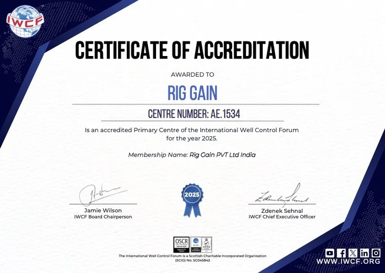 About Us | IWCF IADC Well Control Training School | RIG GAIN